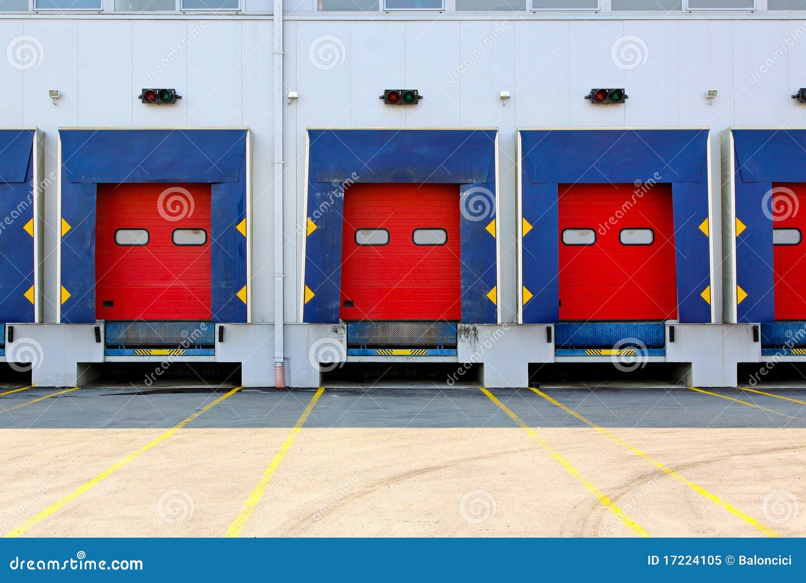 Warehouse doors stock image. Image of enter, transportation - 17224105