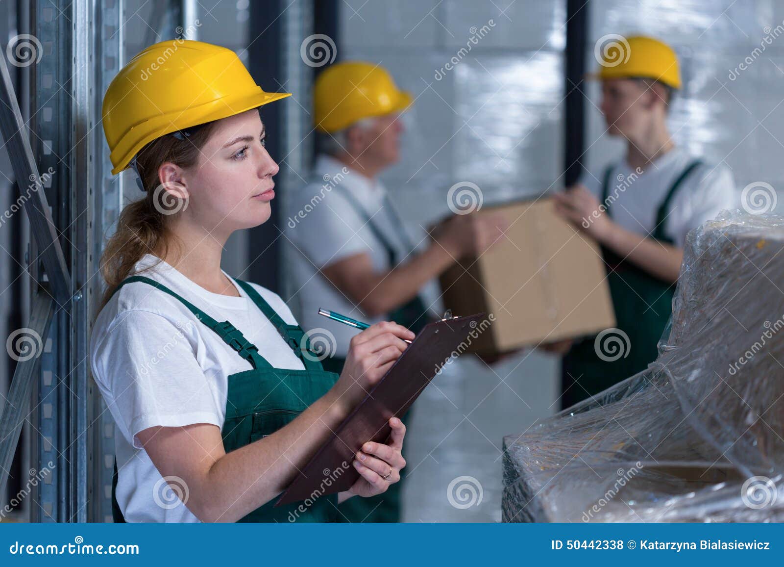 Warehouse employee stock photo. Image of caucasian, lift - 50442338