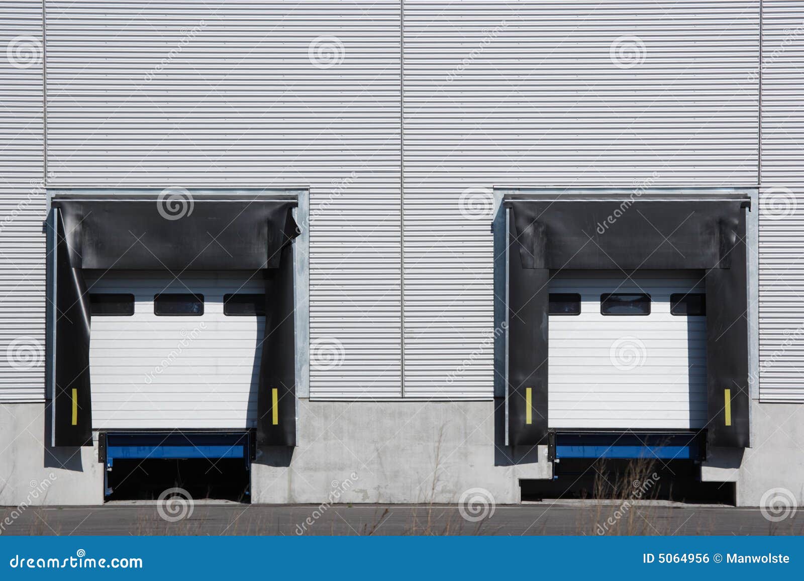 Warehouse entrance stock photo. Image of delivering, garage - 5064956
