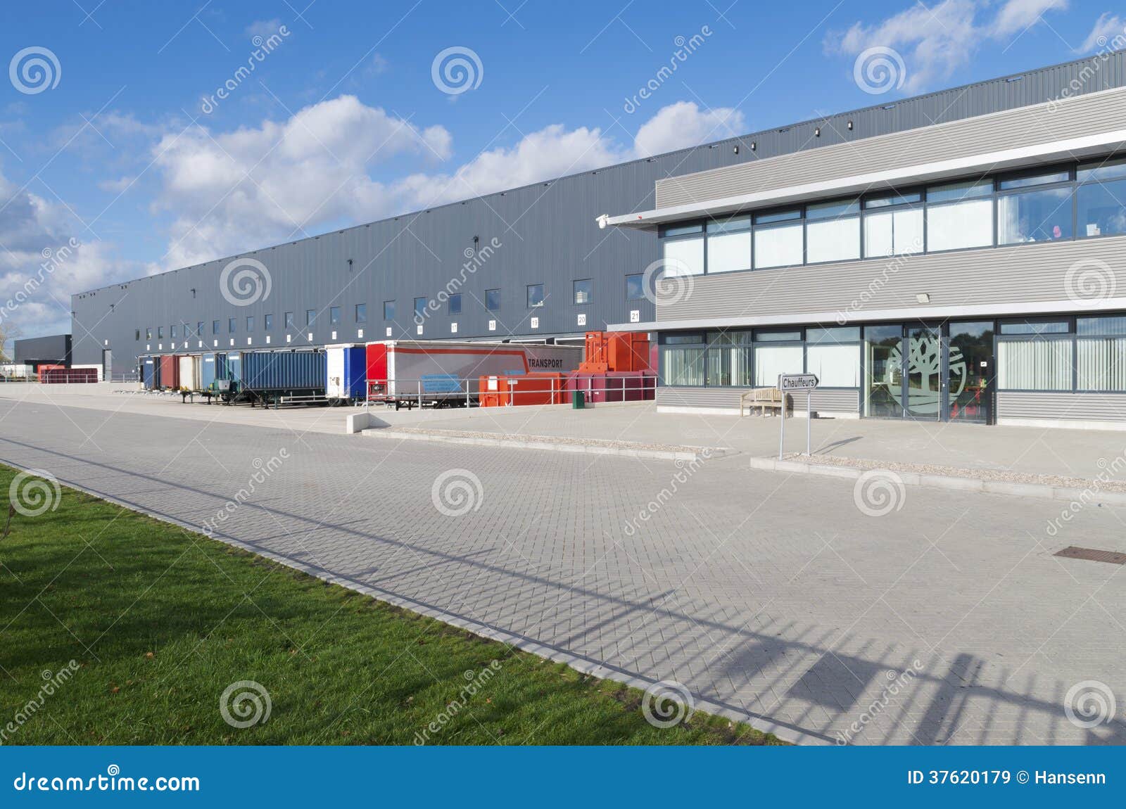 Warehouse exterior stock image. Image of export, gate - 37620179