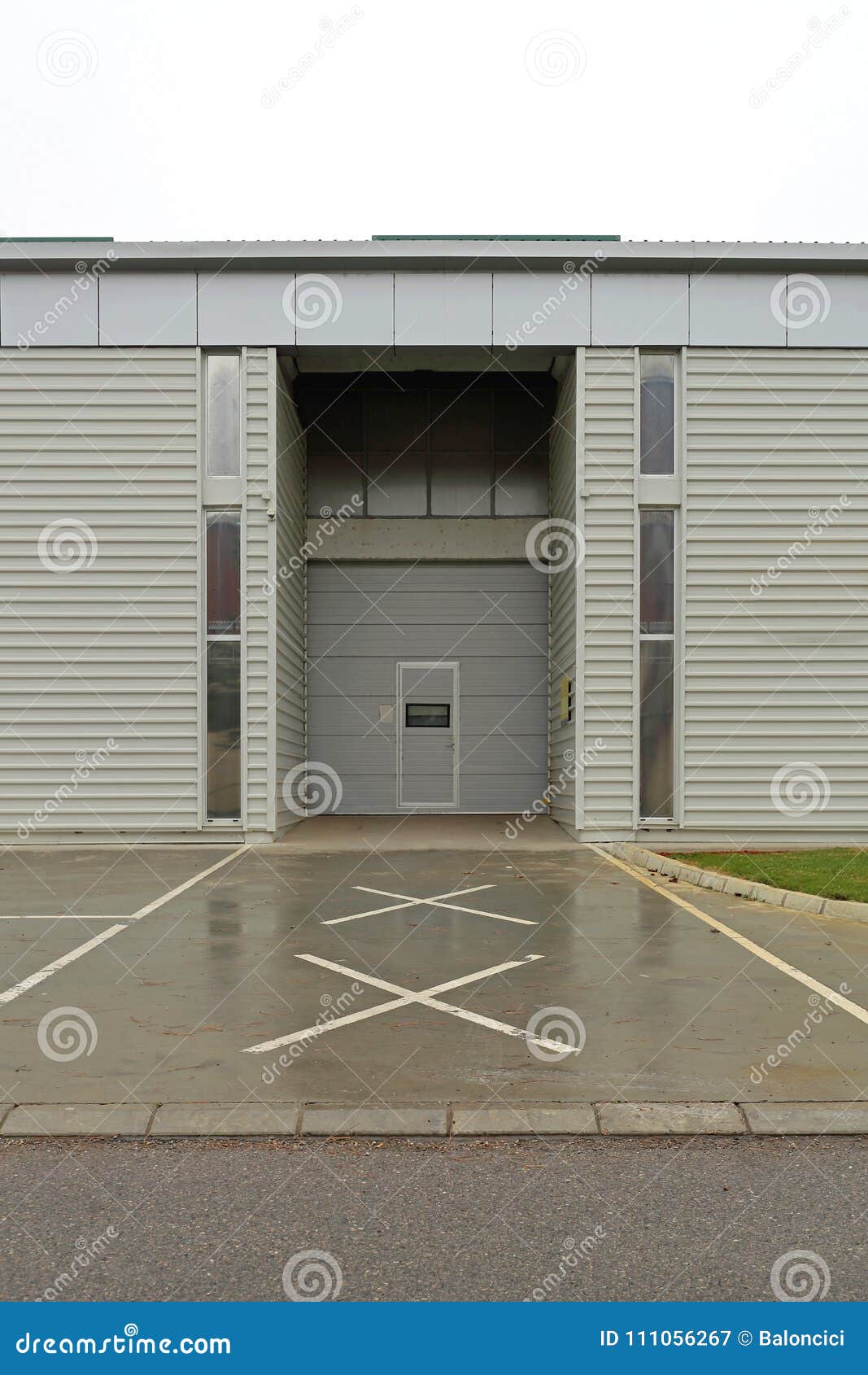 Warehouse Exterior stock image. Image of access, depot - 111056267