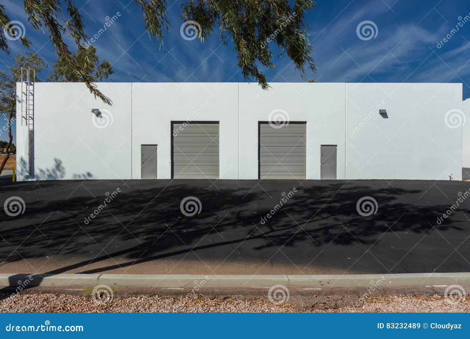 Warehouse Exterior stock image. Image of doors, exterior - 83232489