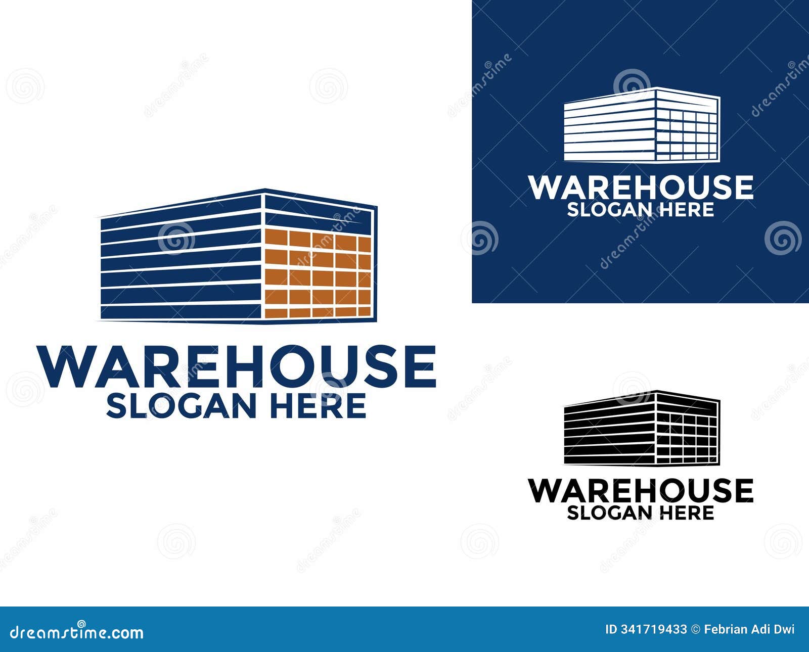 Warehouse Factory Industry Collections Logo Vector Illustration Design ...