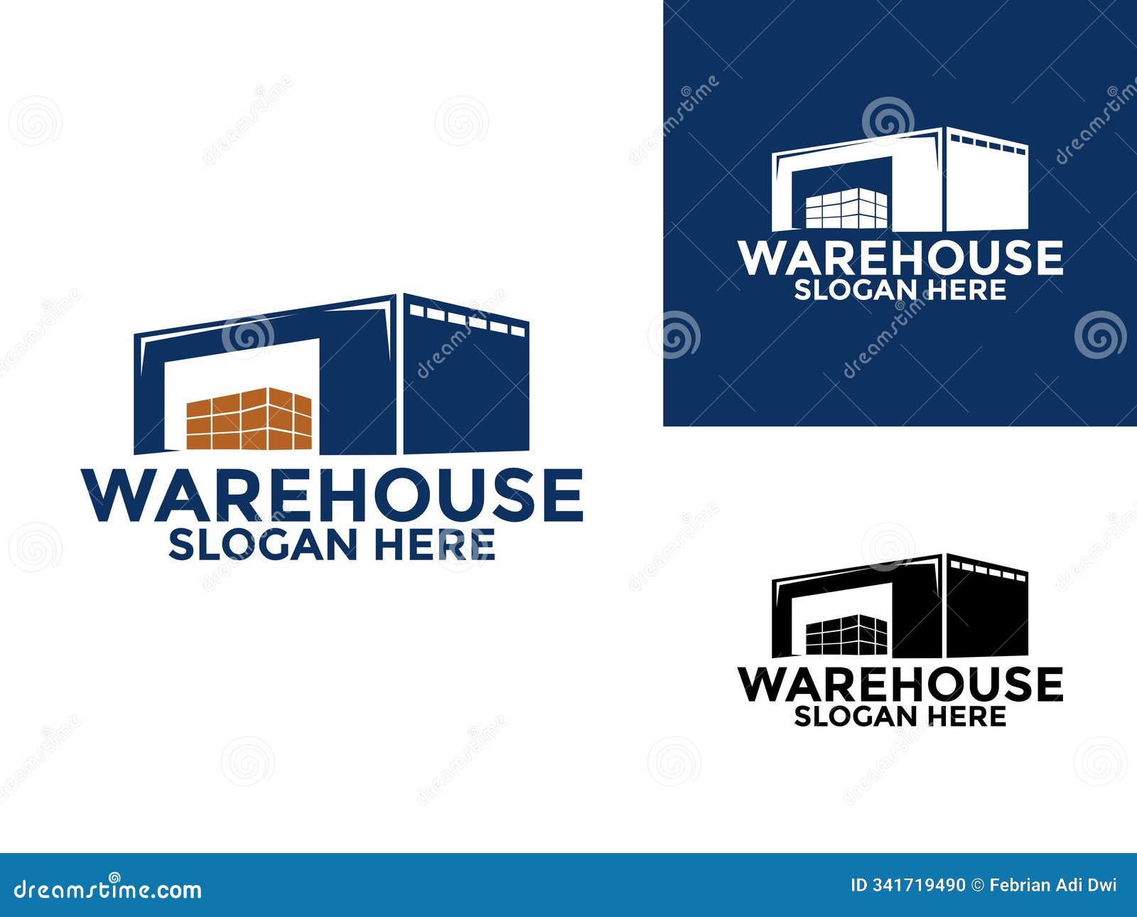 Warehouse Factory Industry Collections Logo Vector Illustration Design ...