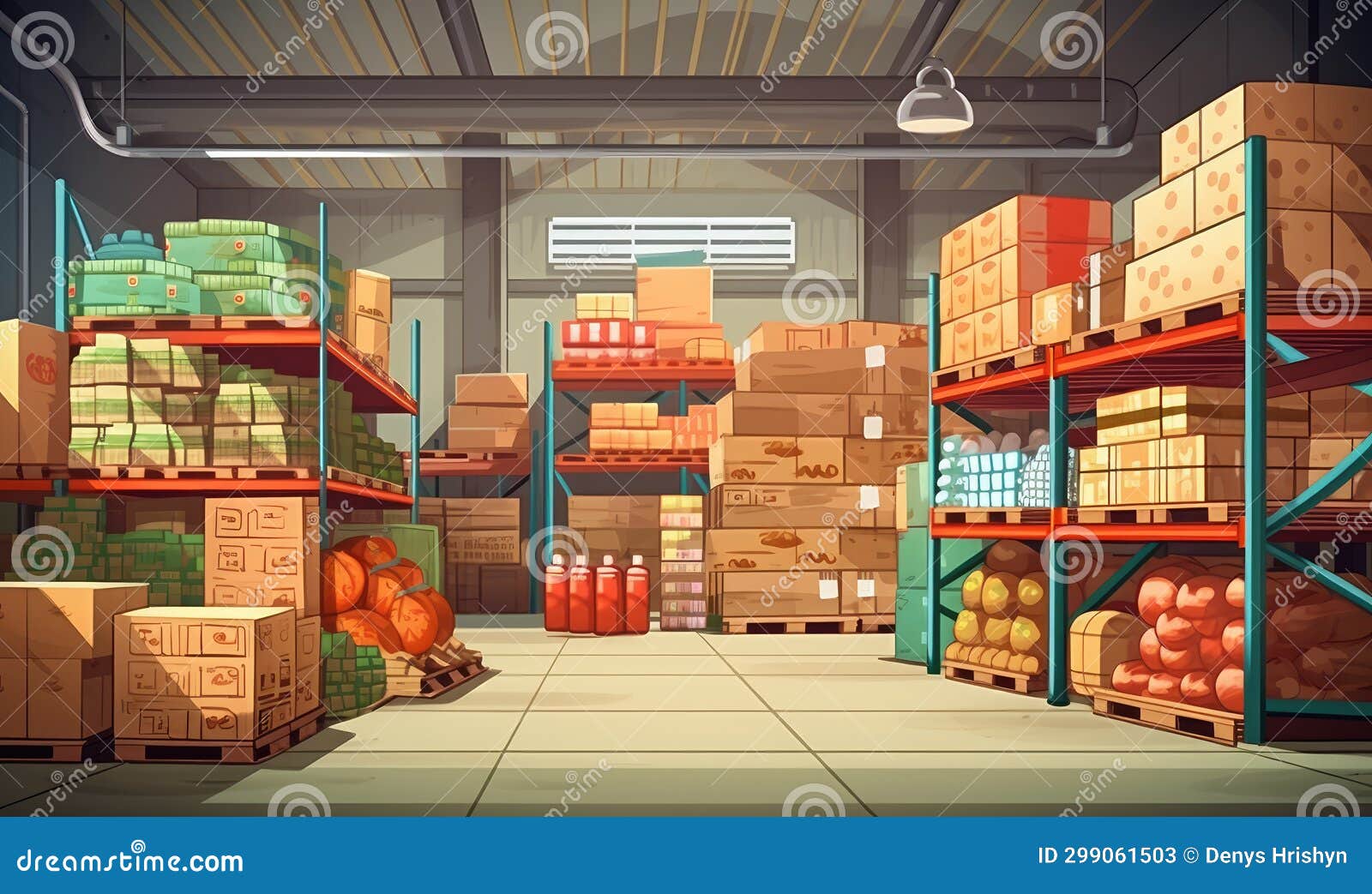 A Massive Storage Facility Overflowing with Assorted Containers and ...