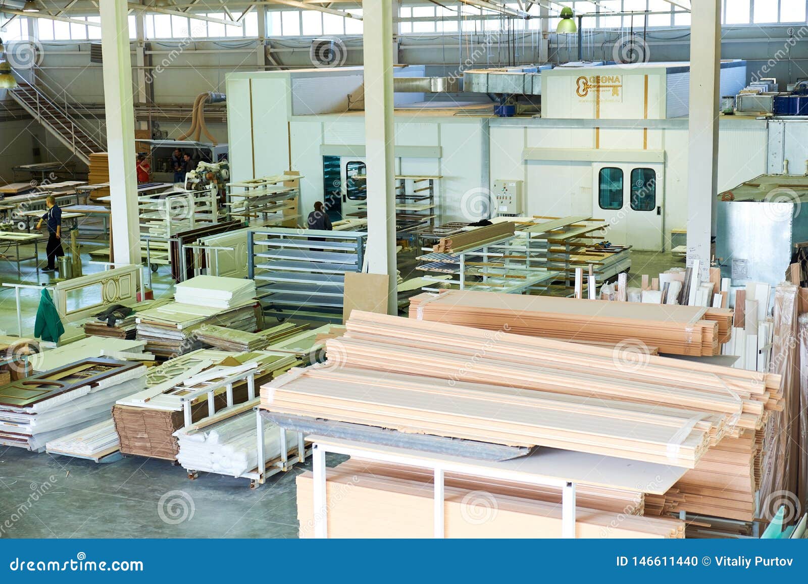 Warehouse of Finished and Packed Doors, Production of Interior and ...