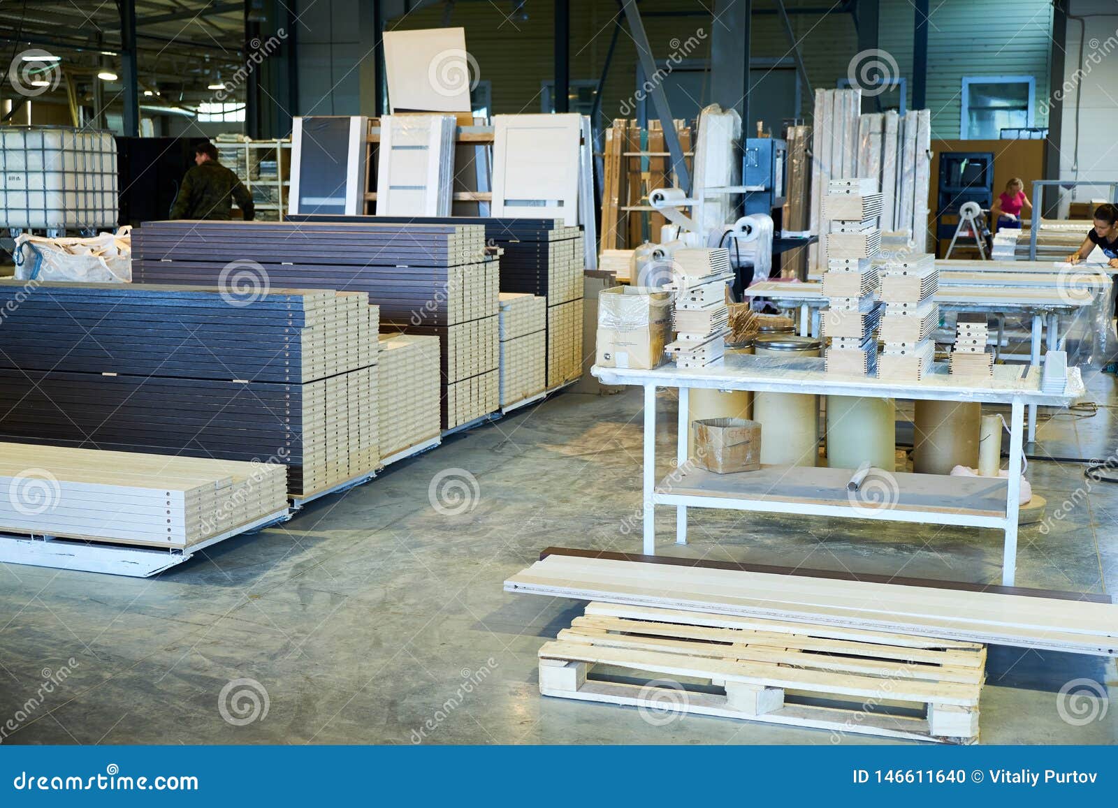 Warehouse of Finished and Packed Doors, Production of Interior and ...
