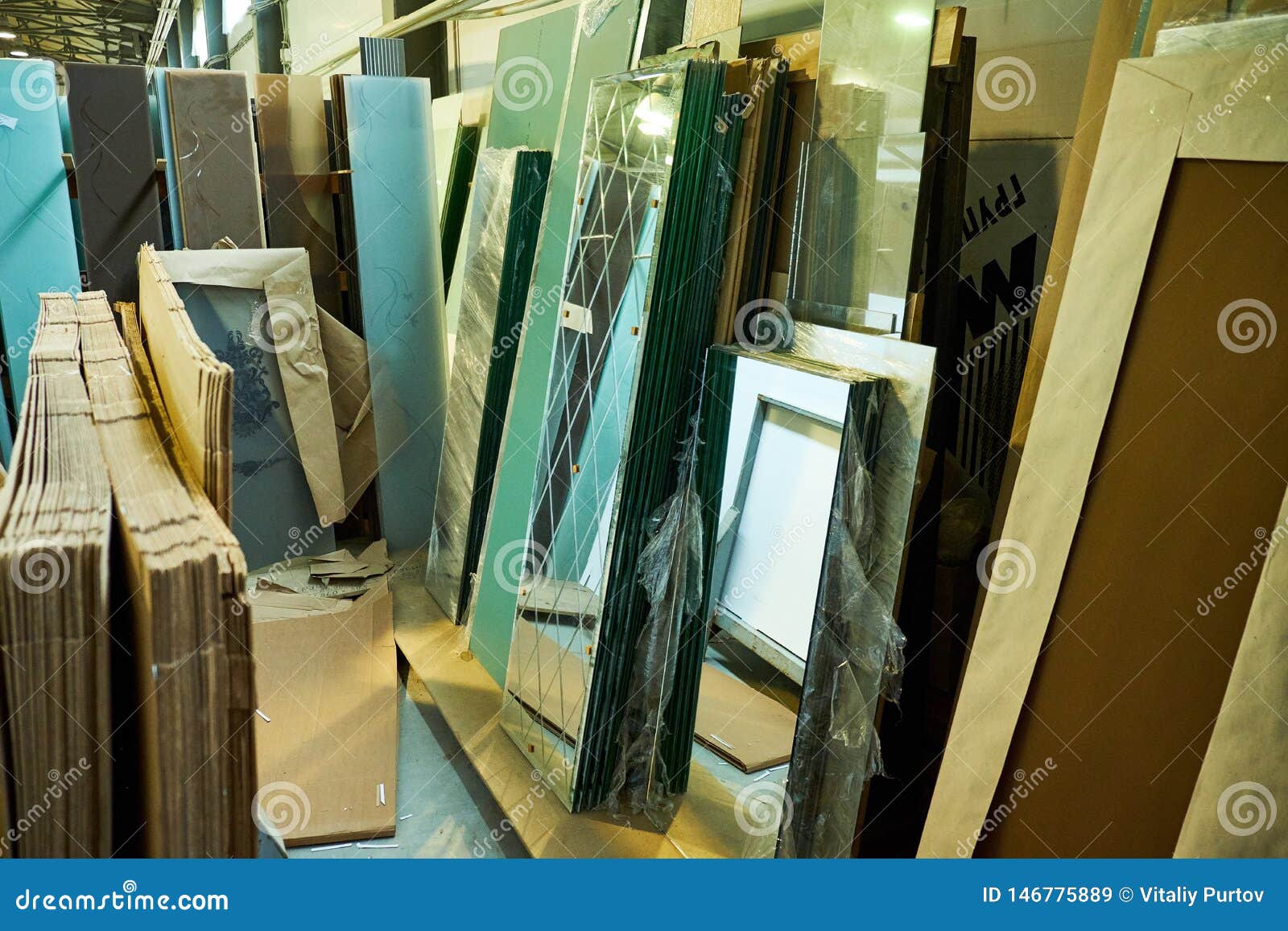 Warehouse of Finished and Packed Doors, Production of Interior and ...