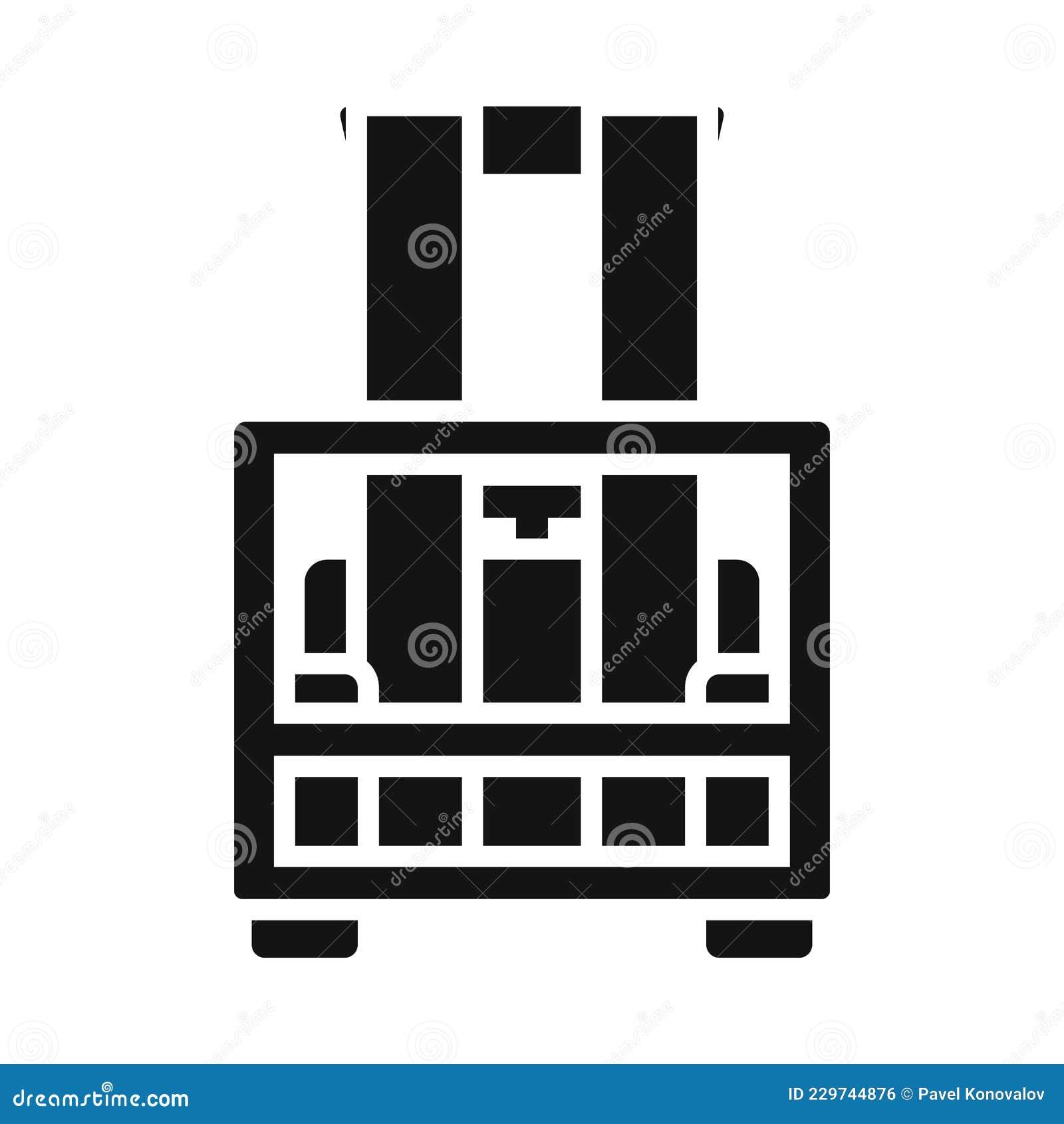 Warehouse Forklift Icon stock vector. Illustration of industry - 229744876