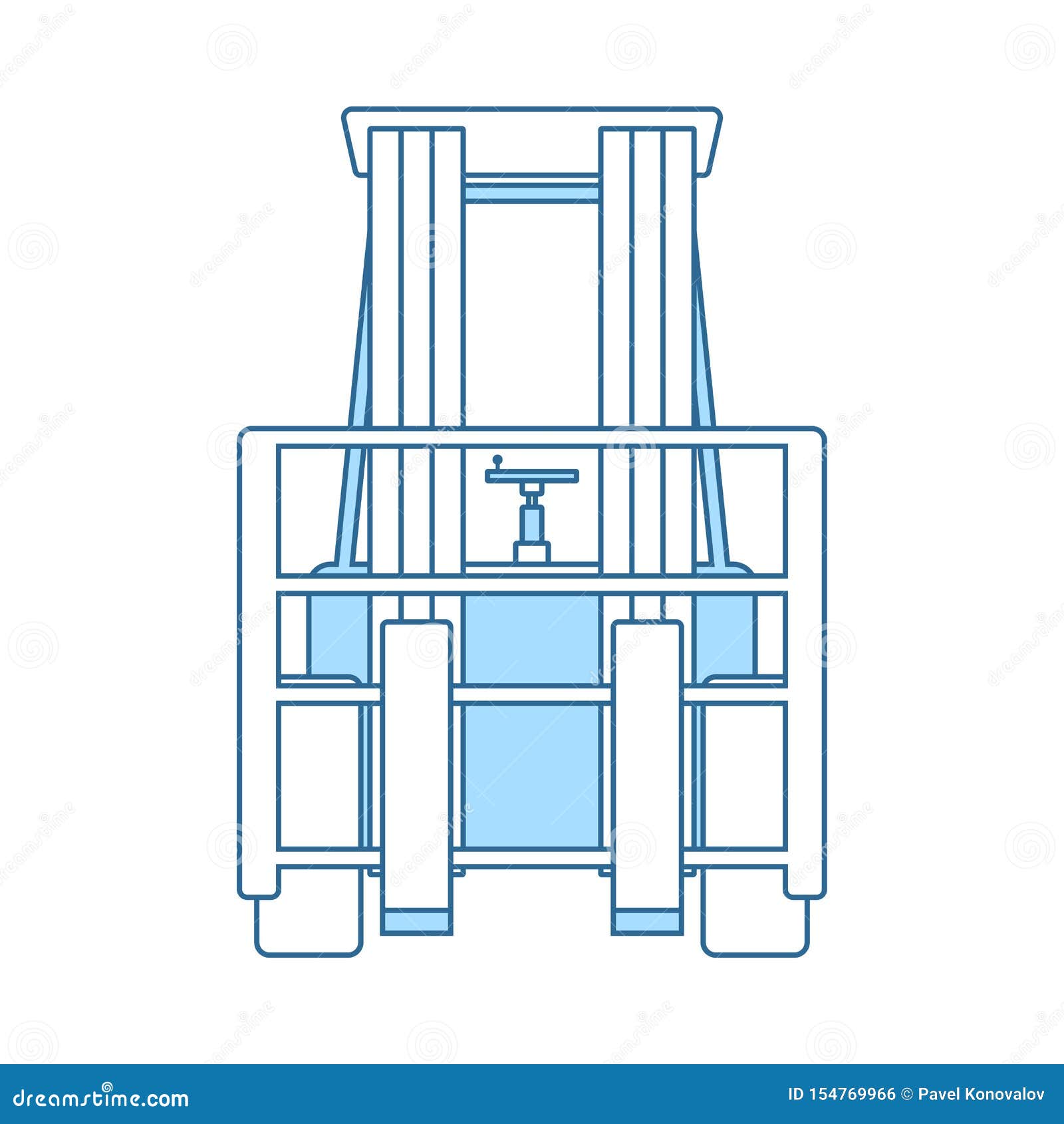Warehouse Forklift Icon stock vector. Illustration of load - 154769966