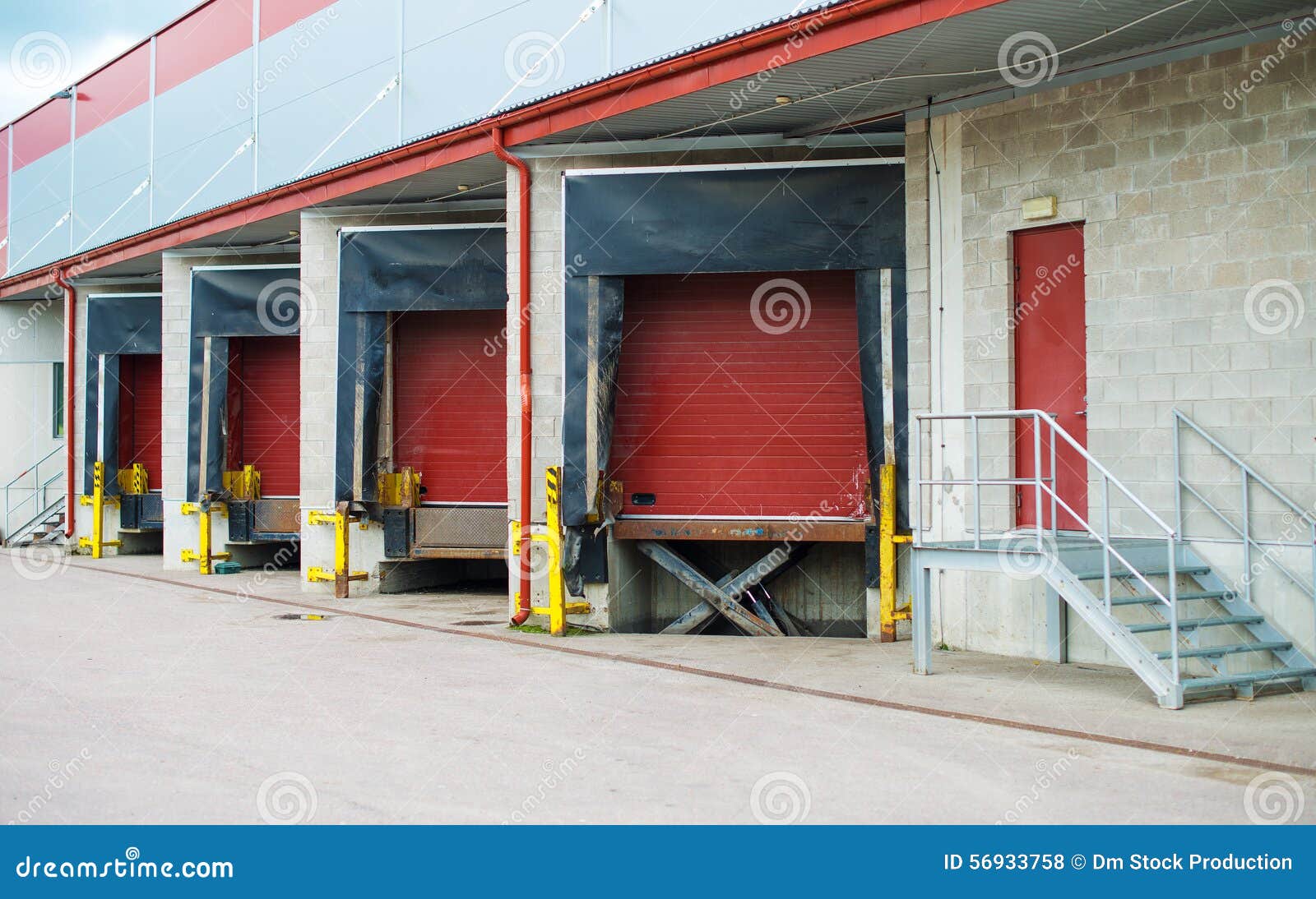 Warehouse. stock photo. Image of entrance, access, gate - 56933758
