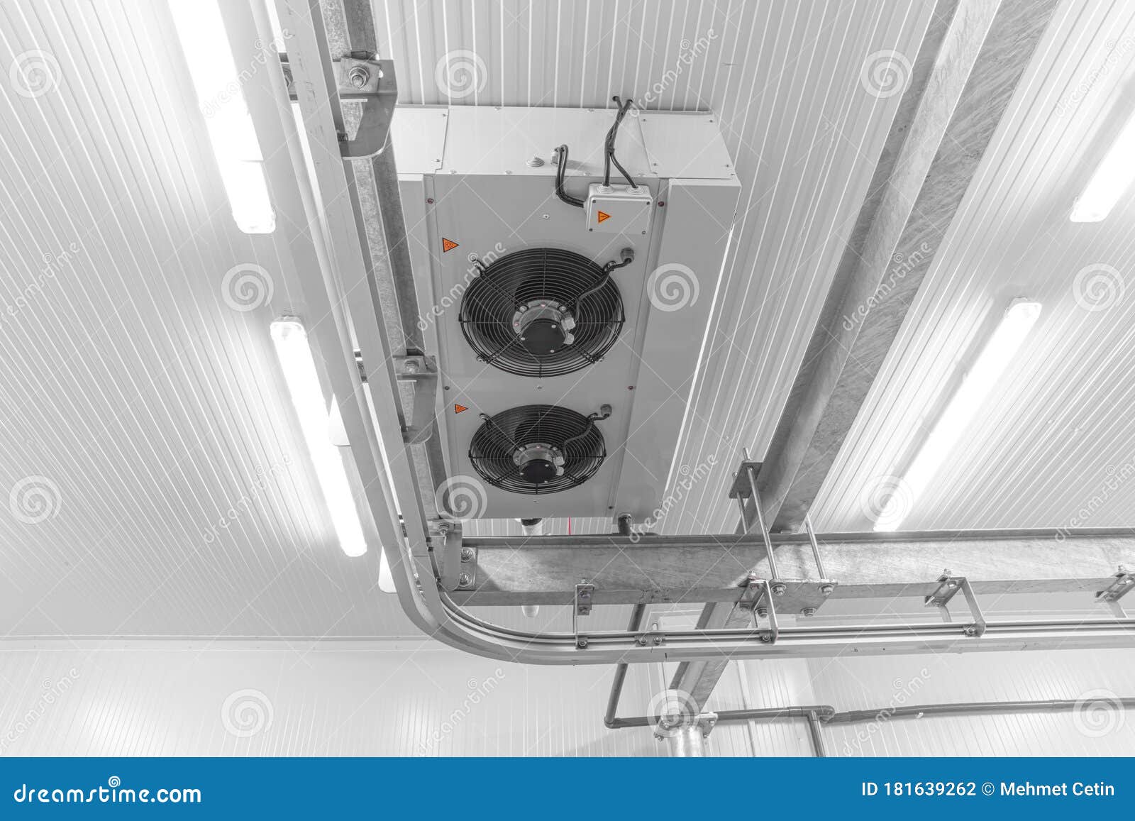 Refrigeration Chamber for Food Storage. Warehouse Freezer, Cold Storage ...