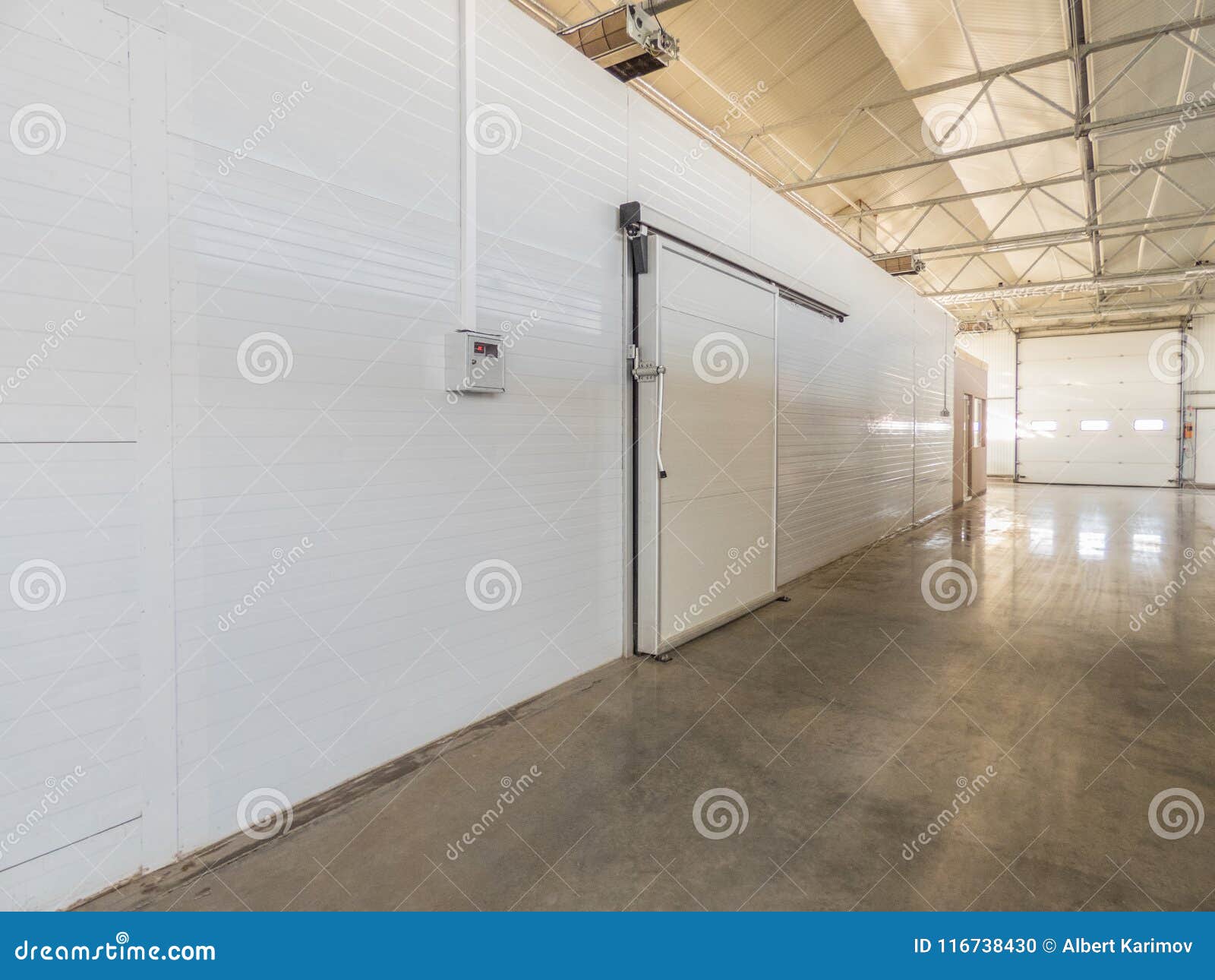 Warehouse Freezer in the Factory Stock Photo - Image of large, freezer ...