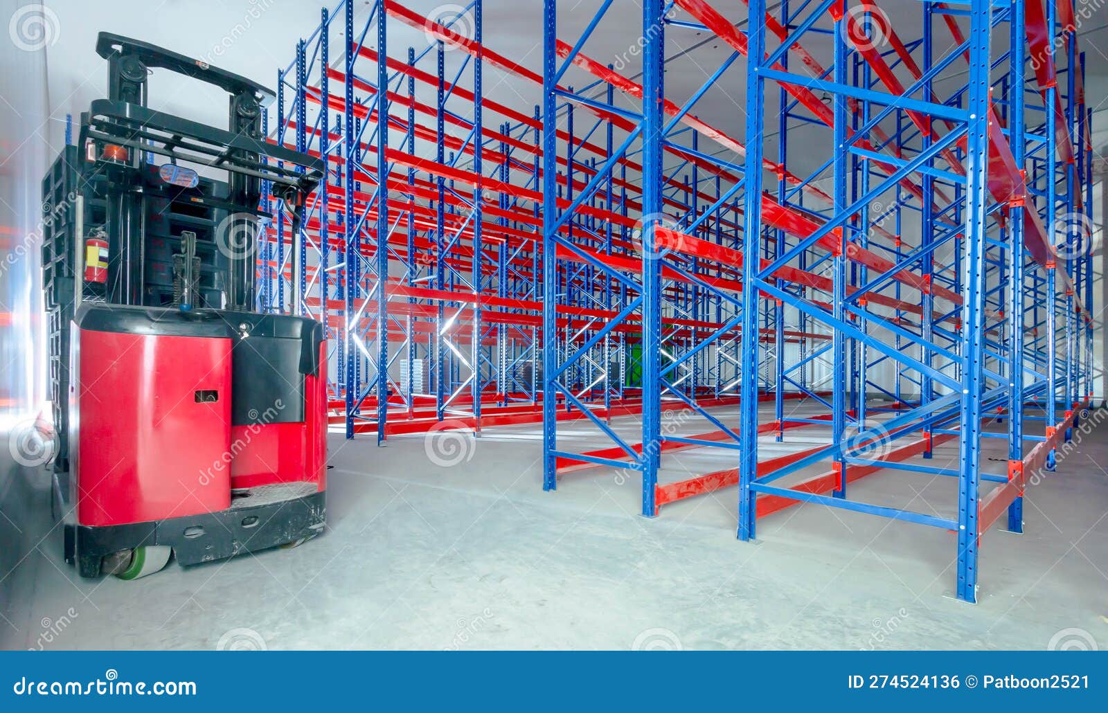 Warehouse Freezer Logistics Storage, Industrial Stock Photo - Image of ...