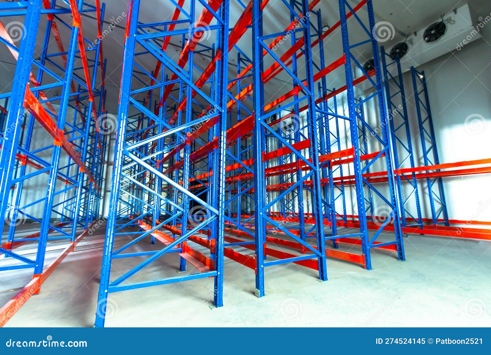 Warehouse Freezer Logistics Storage, Industrial Stock Image - Image of ...