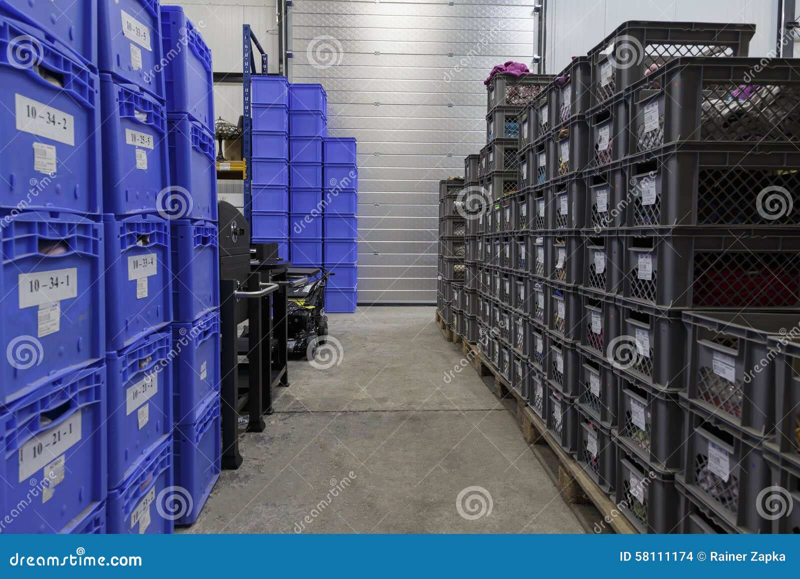 Warehouse stock photo. Image of suitcase, industry, commercial - 58111174
