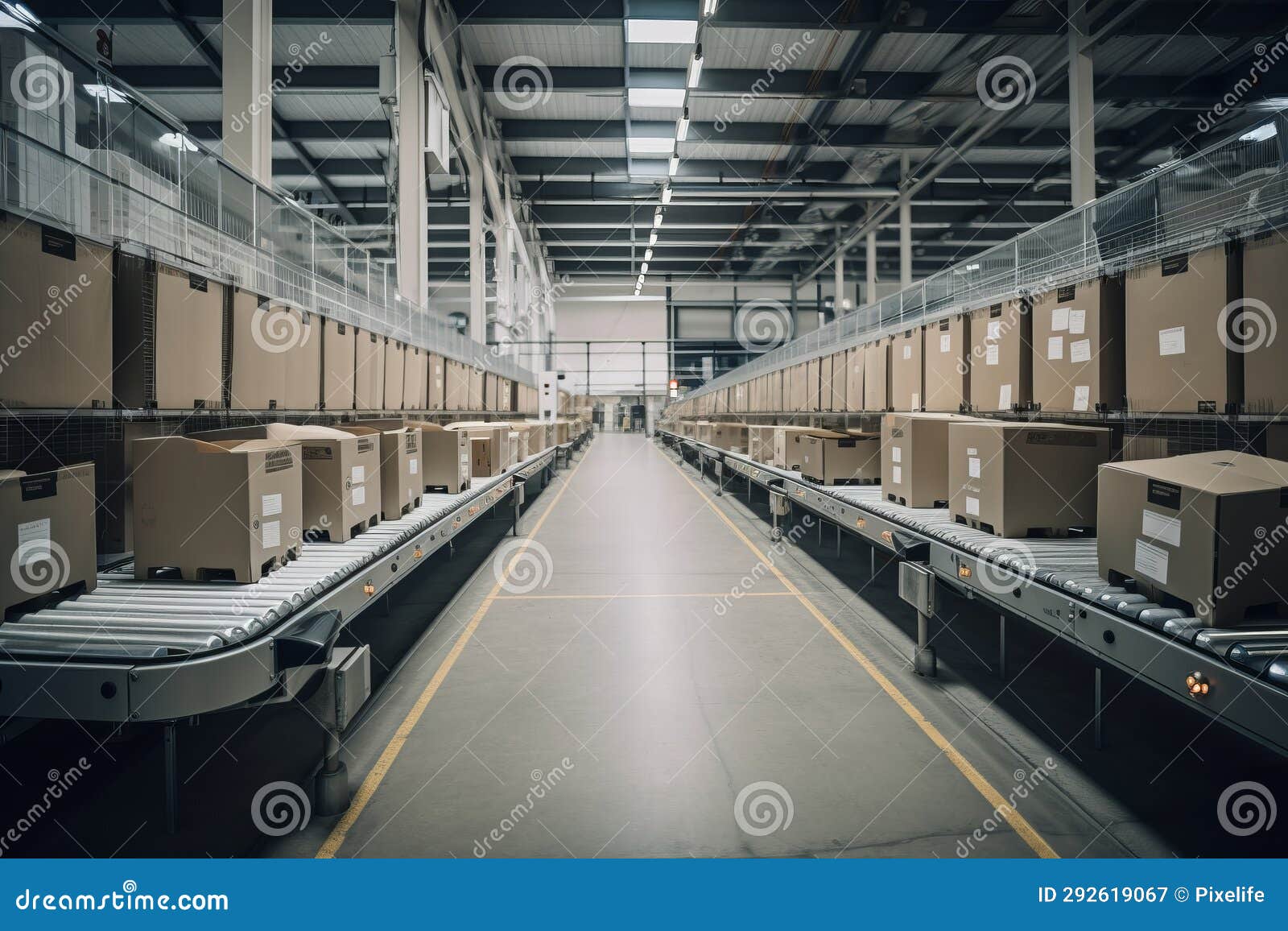A Warehouse with a Fully Automated Order Management System AI Generated ... A Warehouse with a Fully Automated Order Management System AI Generated ...