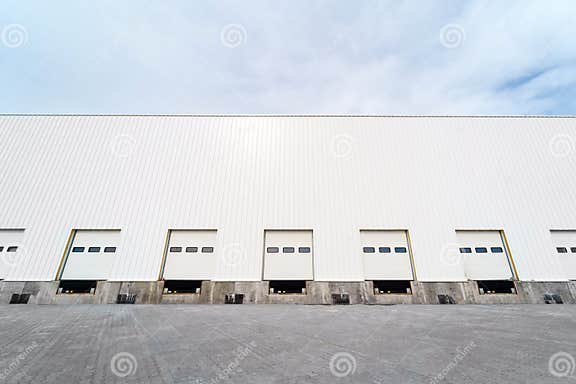 Warehouse Gate in a Distributed Center Stock Photo - Image of gate ...