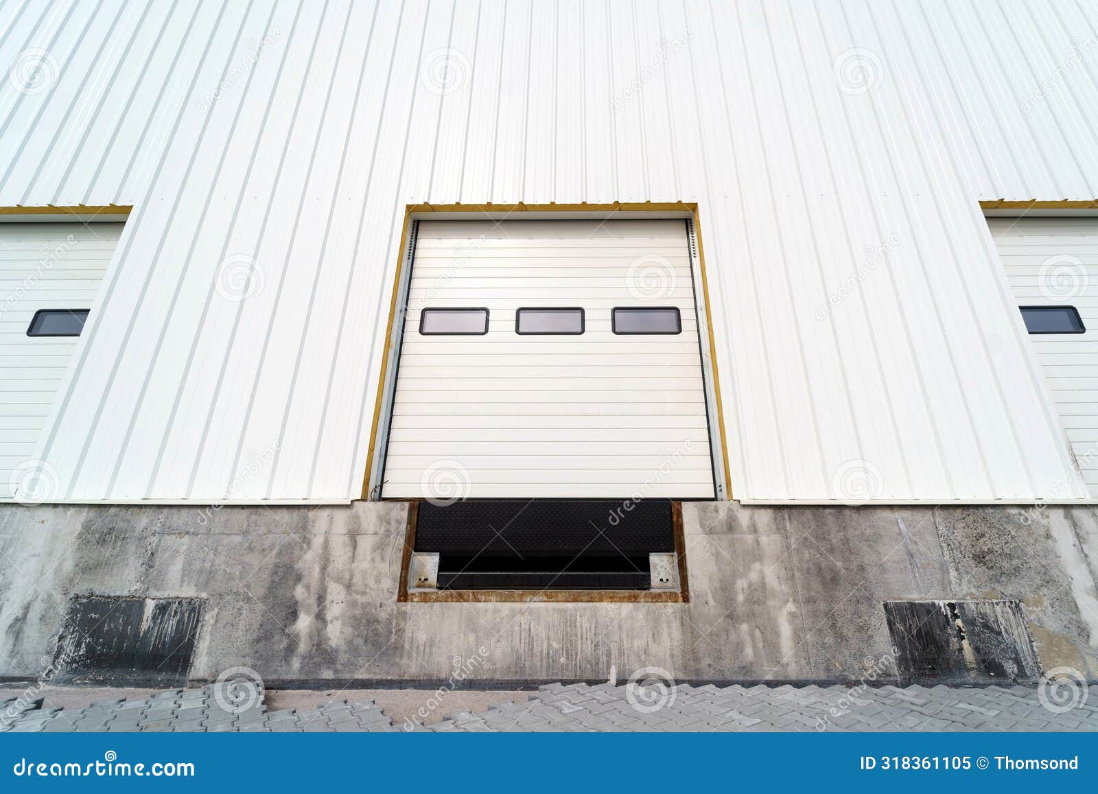 Warehouse Gate in a Distributed Center Stock Image - Image of center ...