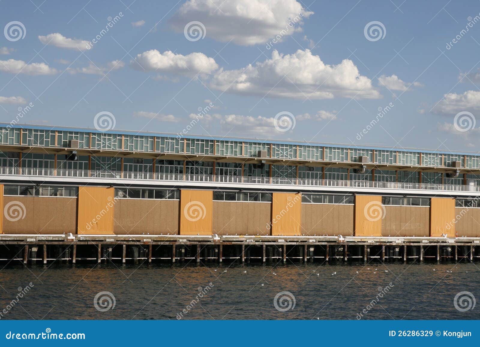 Warehouse of harbour stock image. Image of cloud, storehouse - 26286329