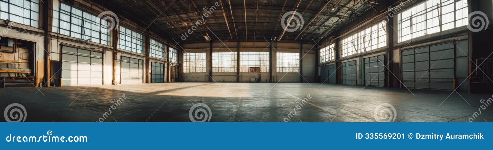 The Warehouse Has High Ceilings, Large Windows, and Polished Concrete ...