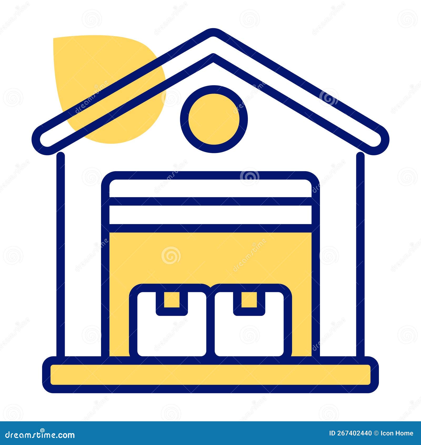 Warehouse Having Cardboards Concept of Store Room Vector Stock Vector ...