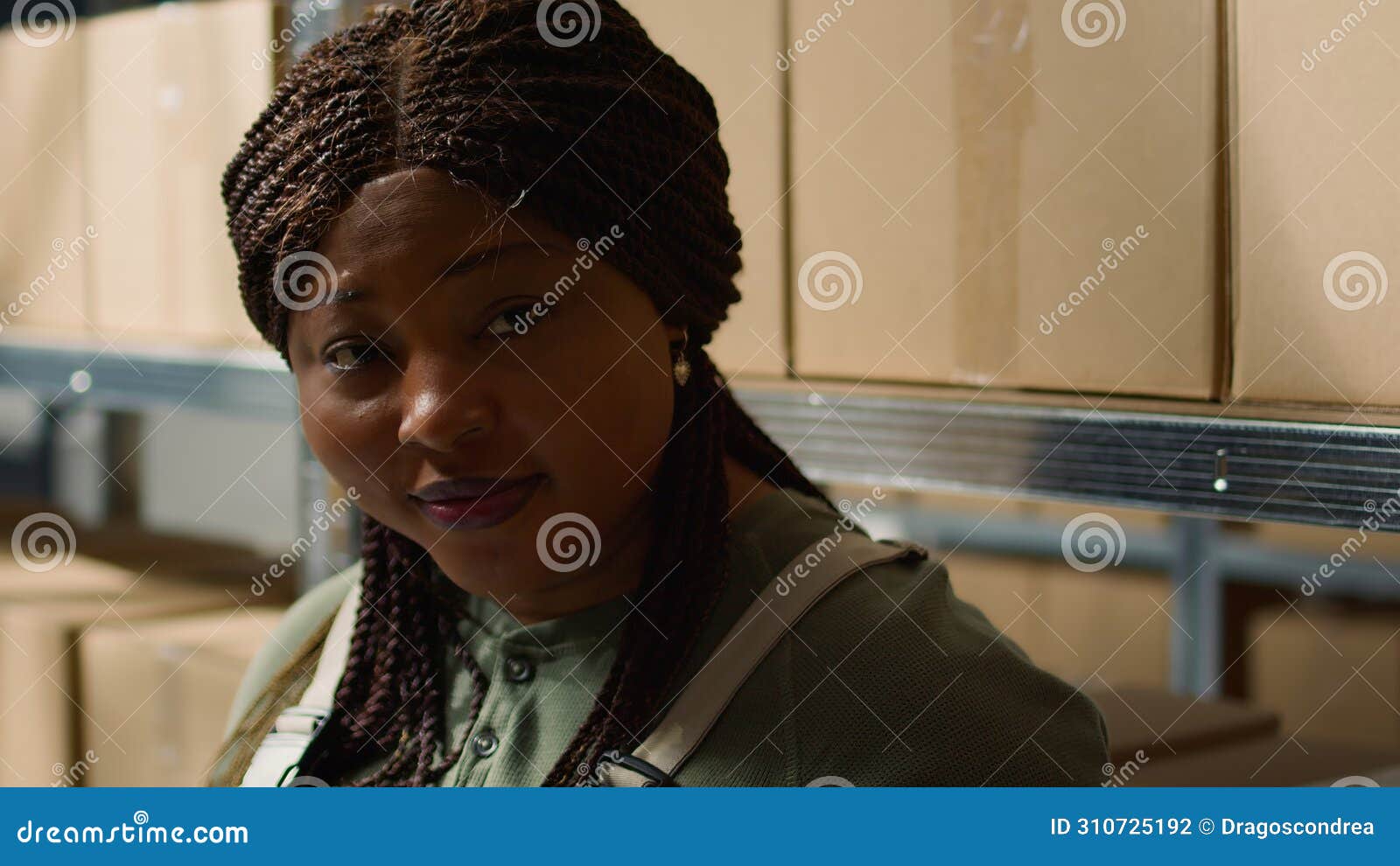 Warehouse Head of Logistics Portrait Stock Photo - Image of smiling ...