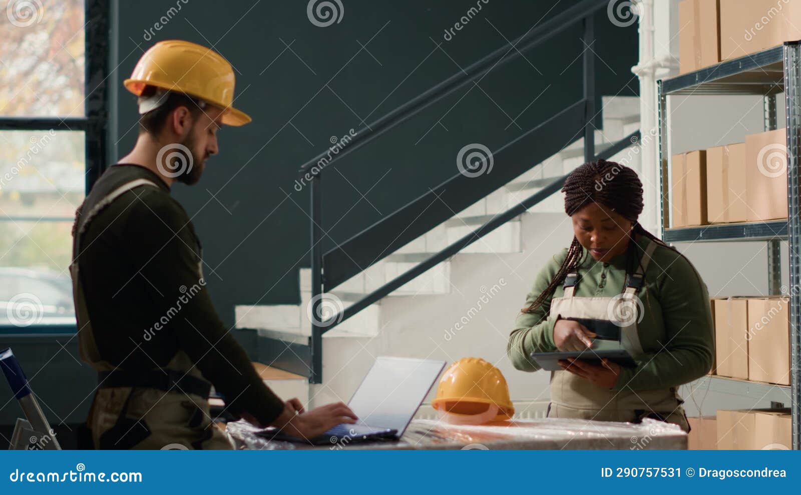 Warehouse Employee Managing Inventory Stock Video - Video of orders ...