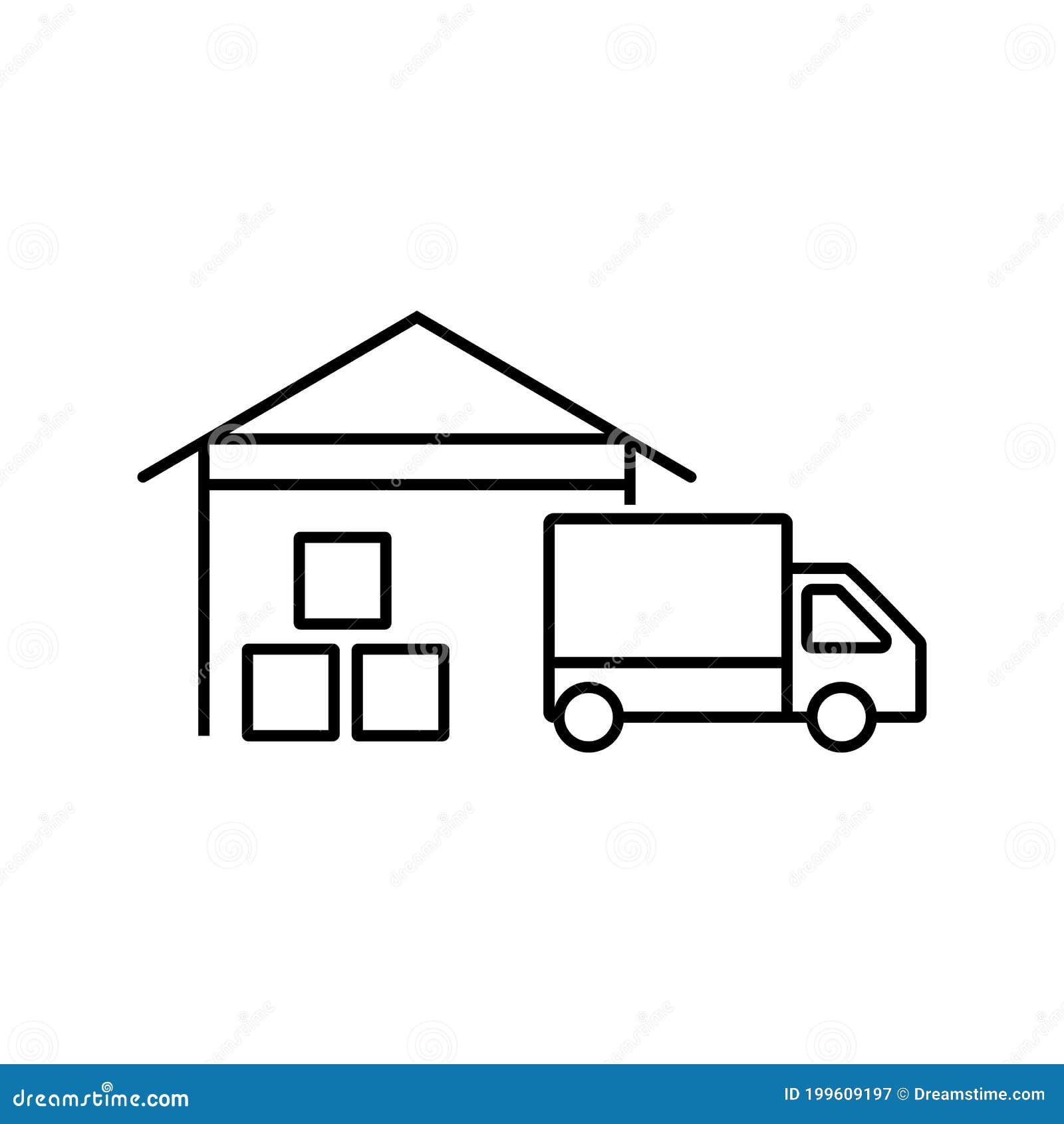 Warehouse Icon Element of Logistics Icon for Mobile Concept and Web ...