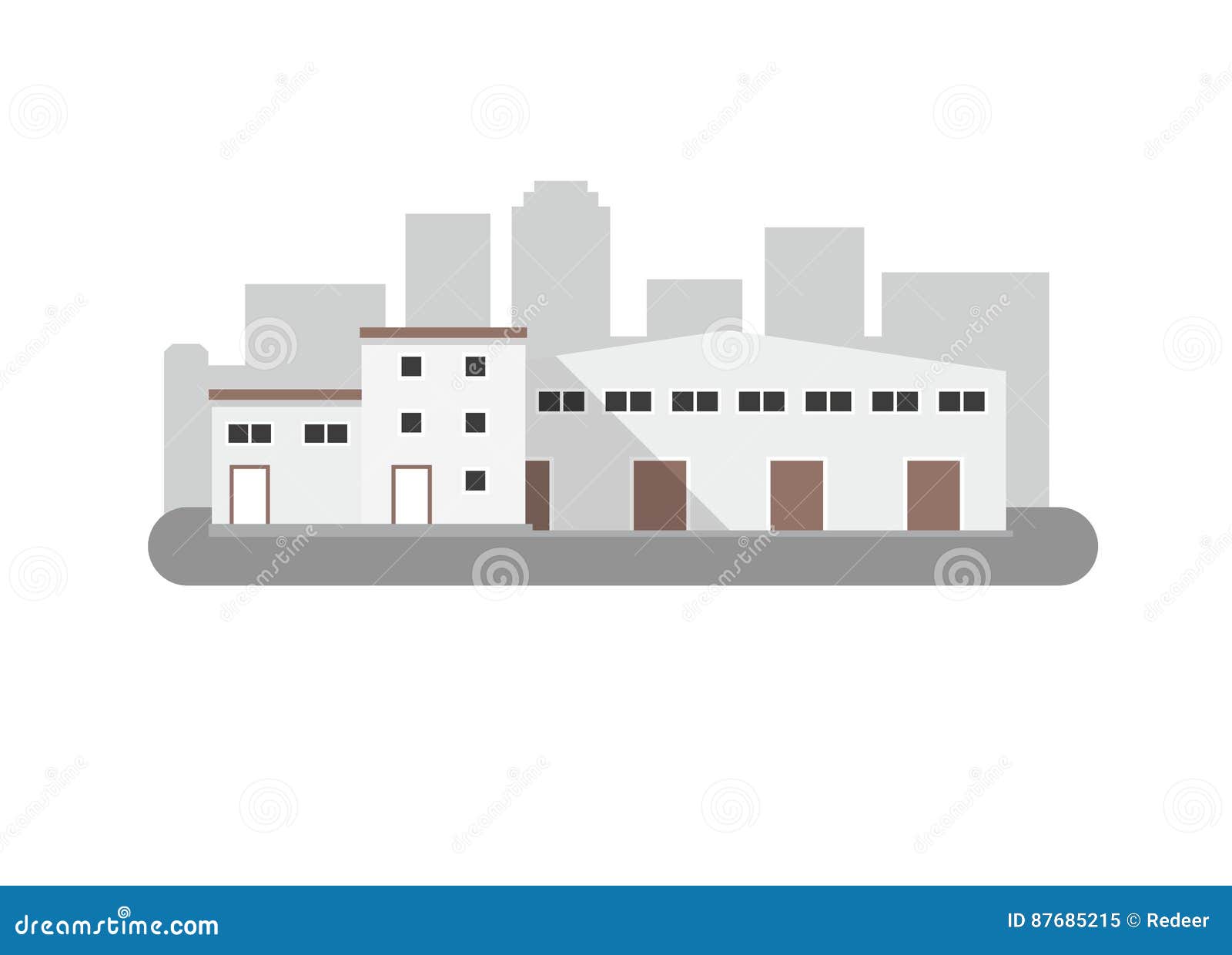 Warehouse Icon in Flat Style. Isolated Illustration. Stock Illustration ... Warehouse Icon in Flat Style. Isolated Illustration. Stock Illustration ...