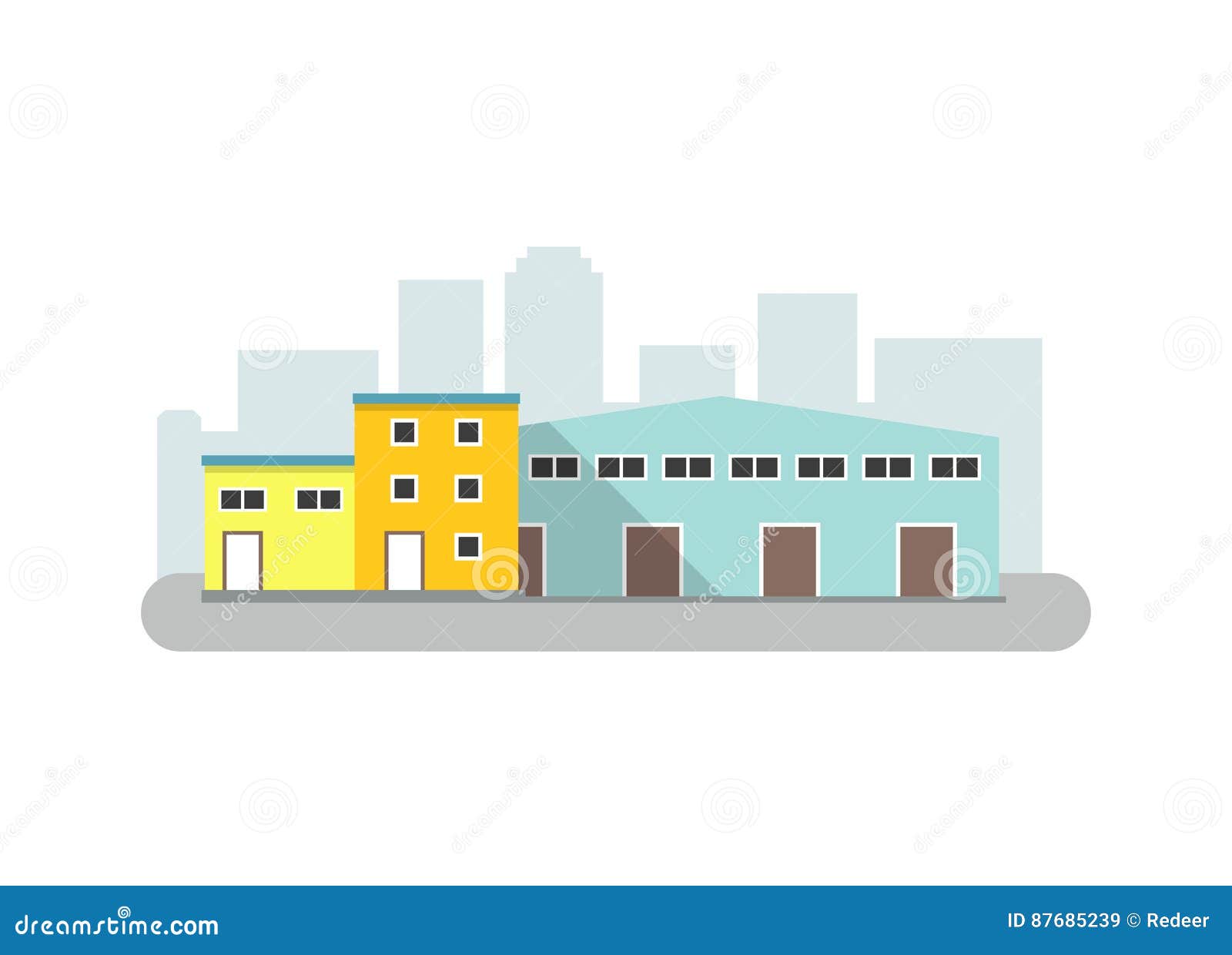 Warehouse Icon in Flat Style. Isolated Illustration. Stock Illustration ... Warehouse Icon in Flat Style. Isolated Illustration. Stock Illustration ...