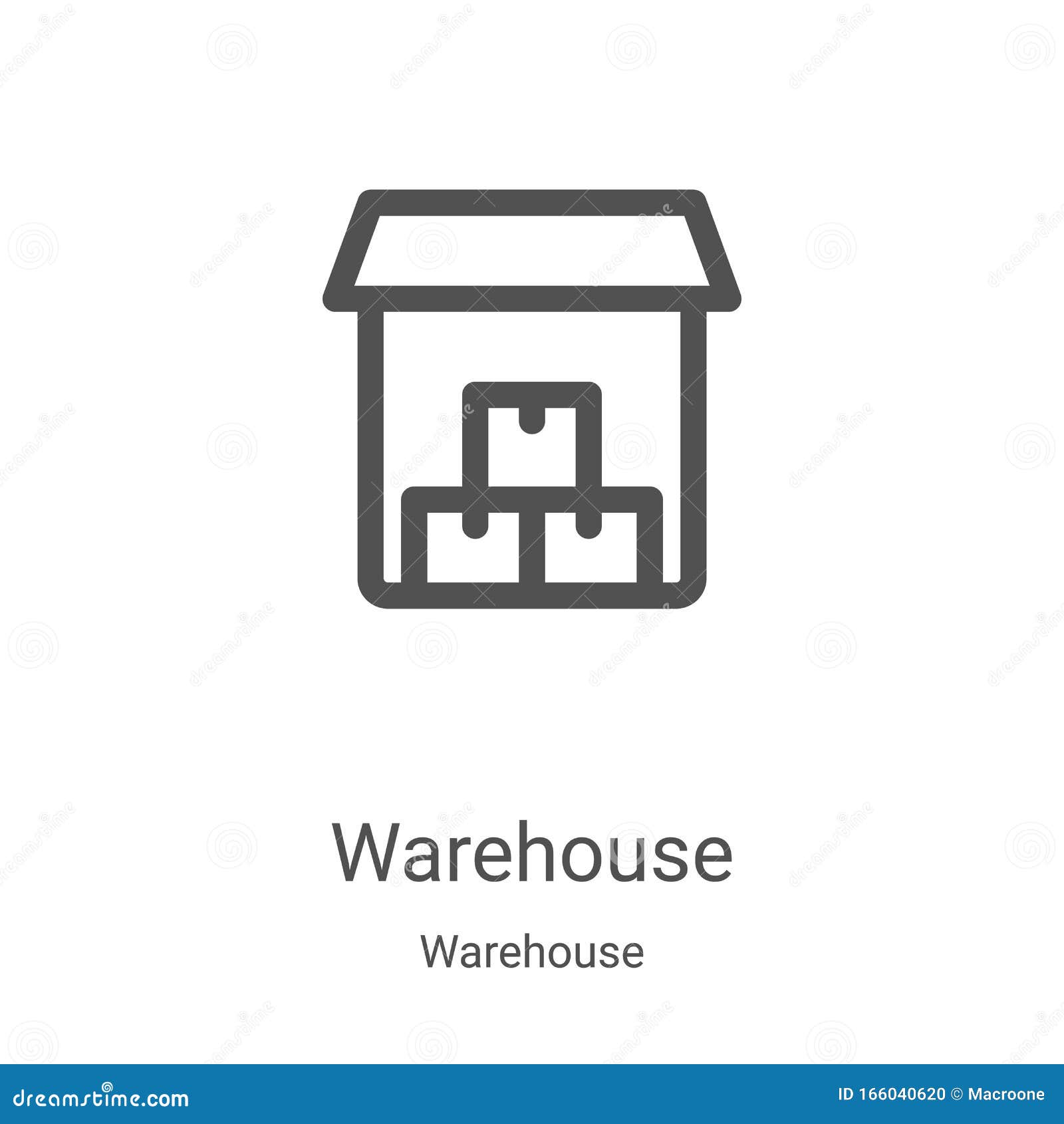 Warehouse Icon Vector from Warehouse Collection. Thin Line Warehouse ...