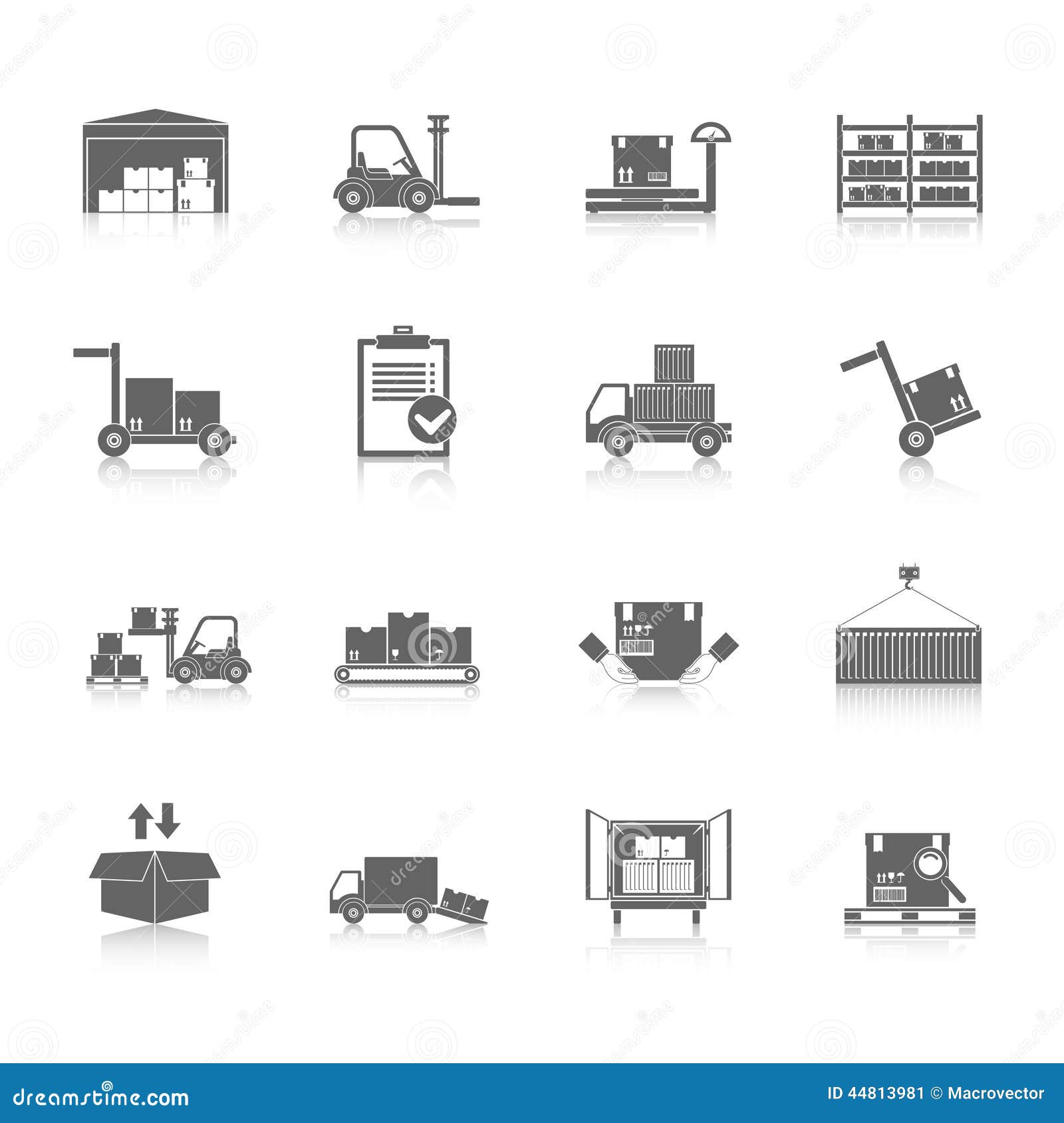 9 Warehouse Icons Pack. Trendy Warehouse Icons On White Background ...