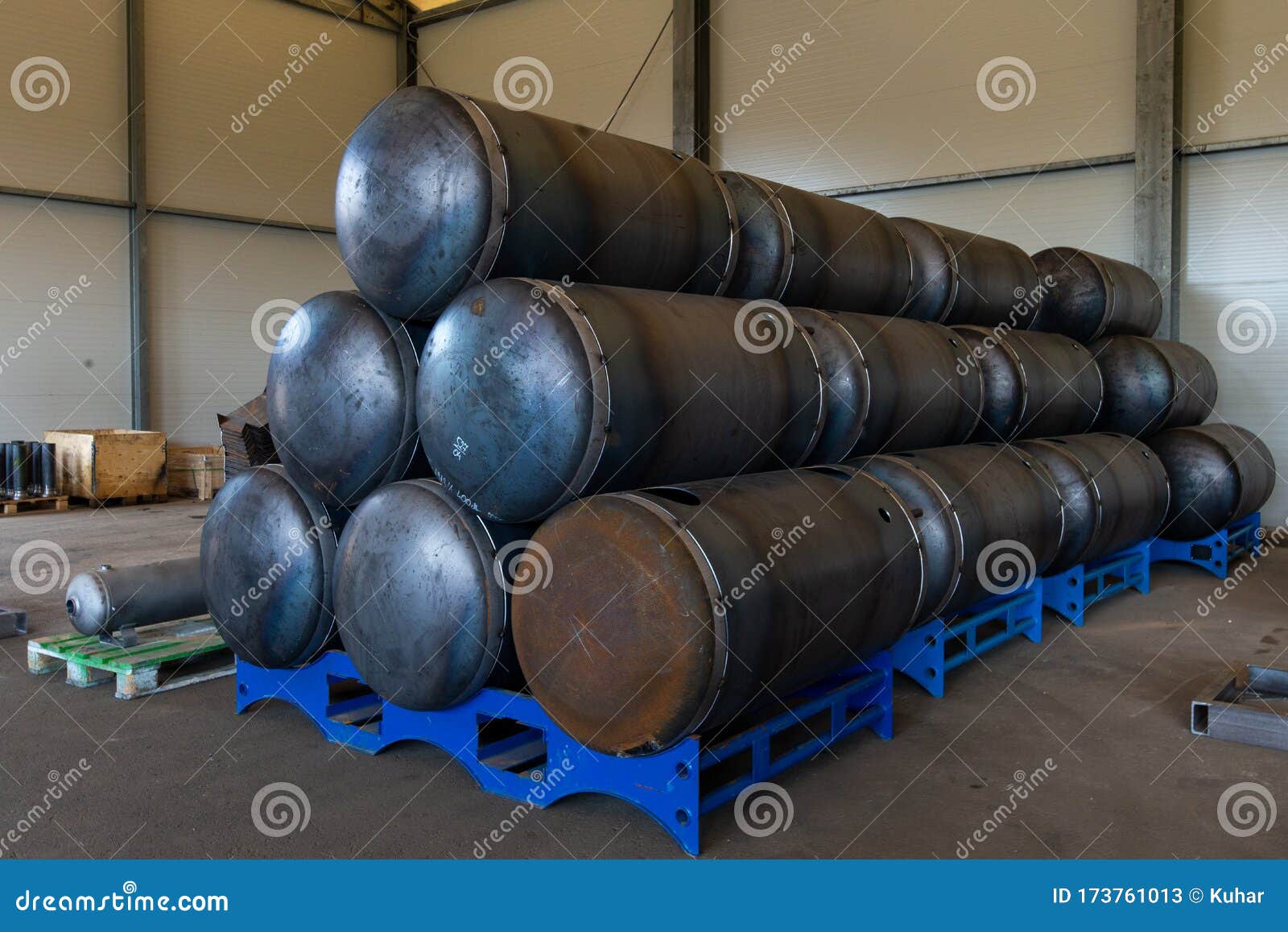 Warehouse for Industry Metal Cistern Stock Image - Image of cellar ...