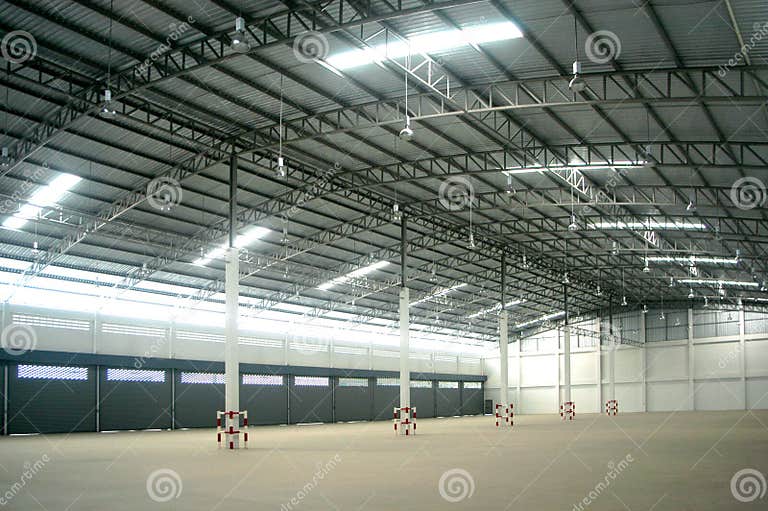 Warehouse inside stock image. Image of store, work, lights - 9803209
