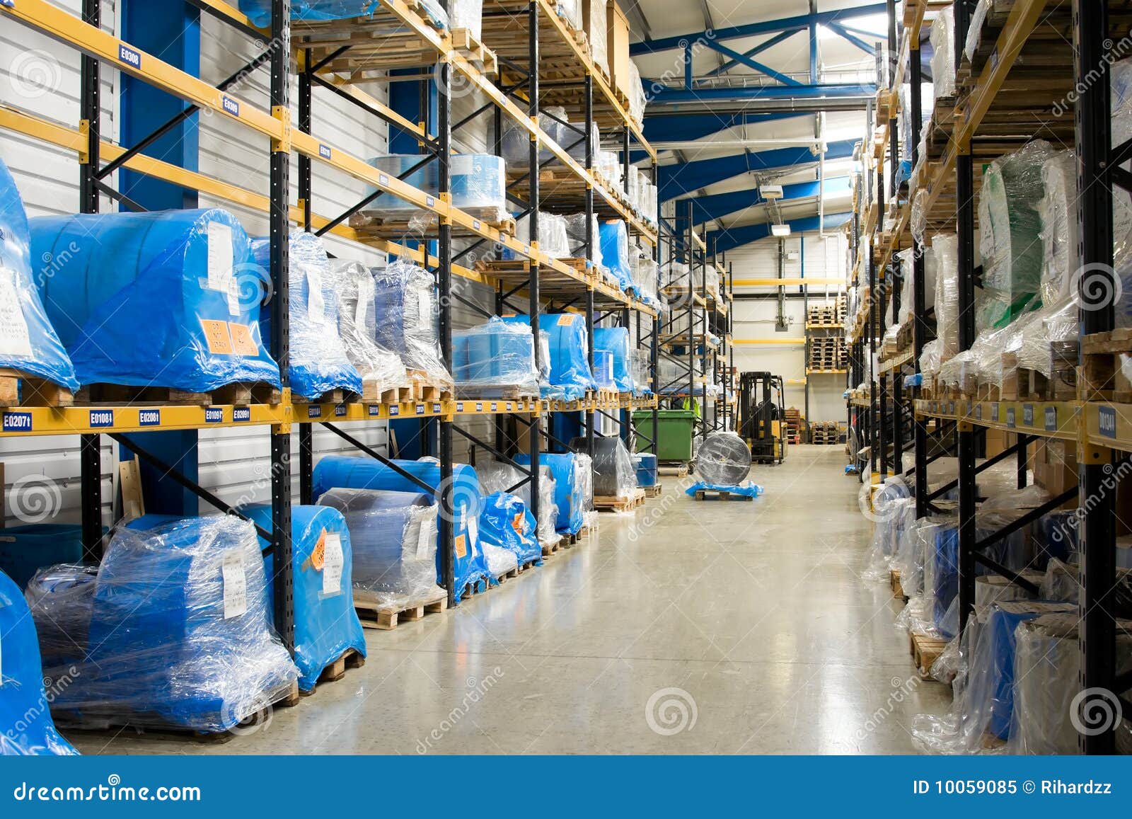 Warehouse interior stock image. Image of industrial, stack - 10059085