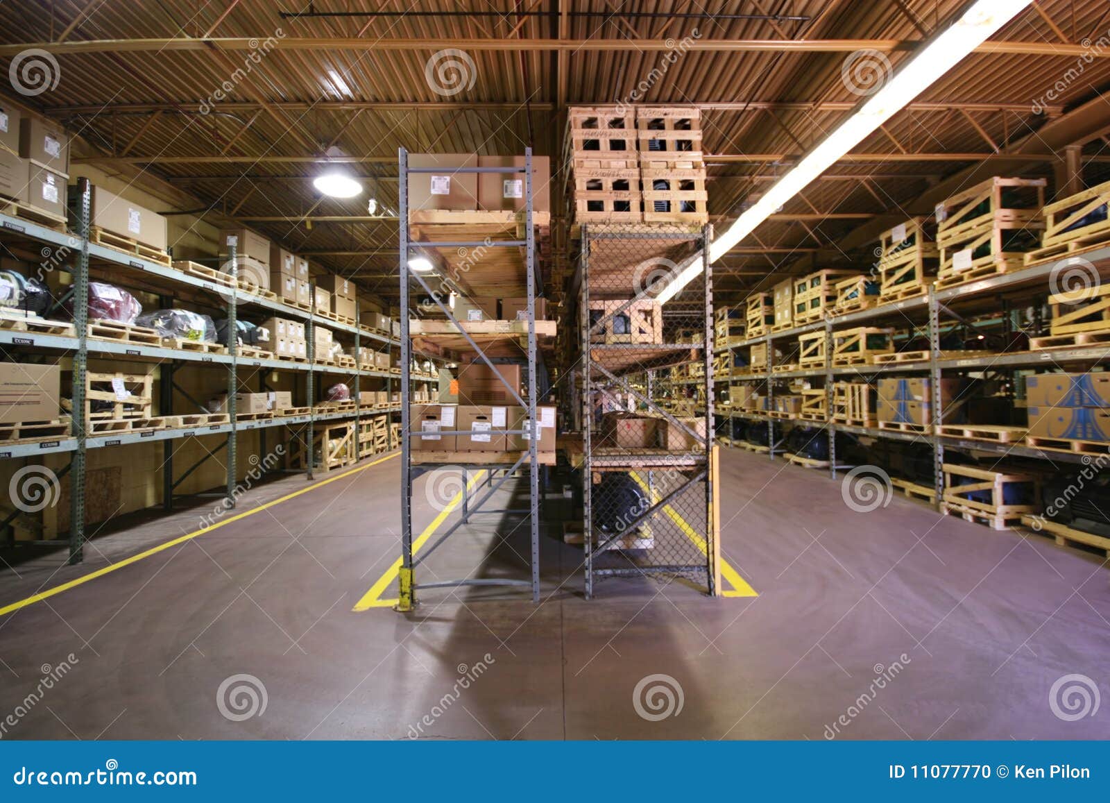 Warehouse Interior stock photo. Image of parts, manufacturing - 11077770