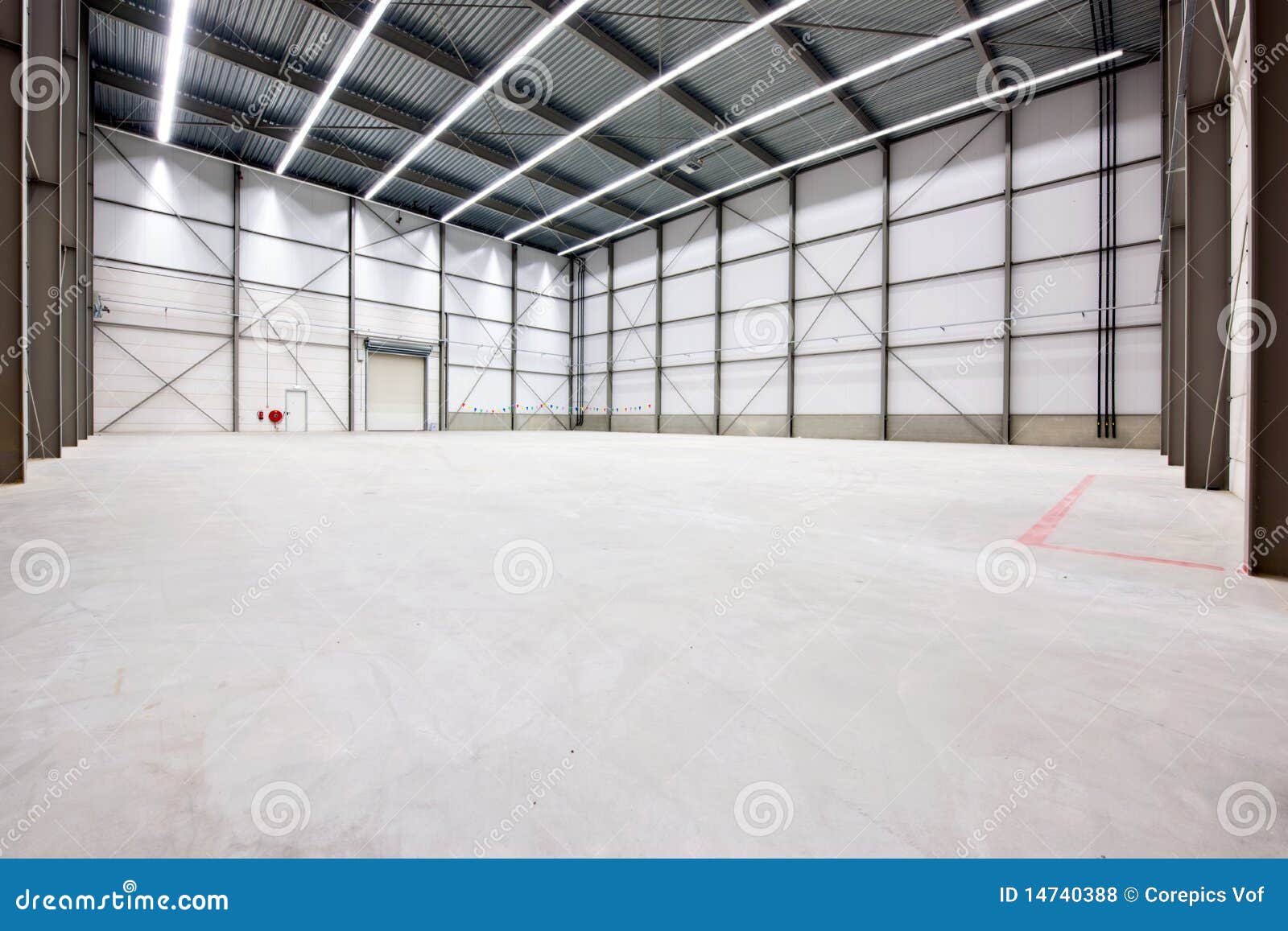 Warehouse interior stock photo. Image of steel, floor - 14740388