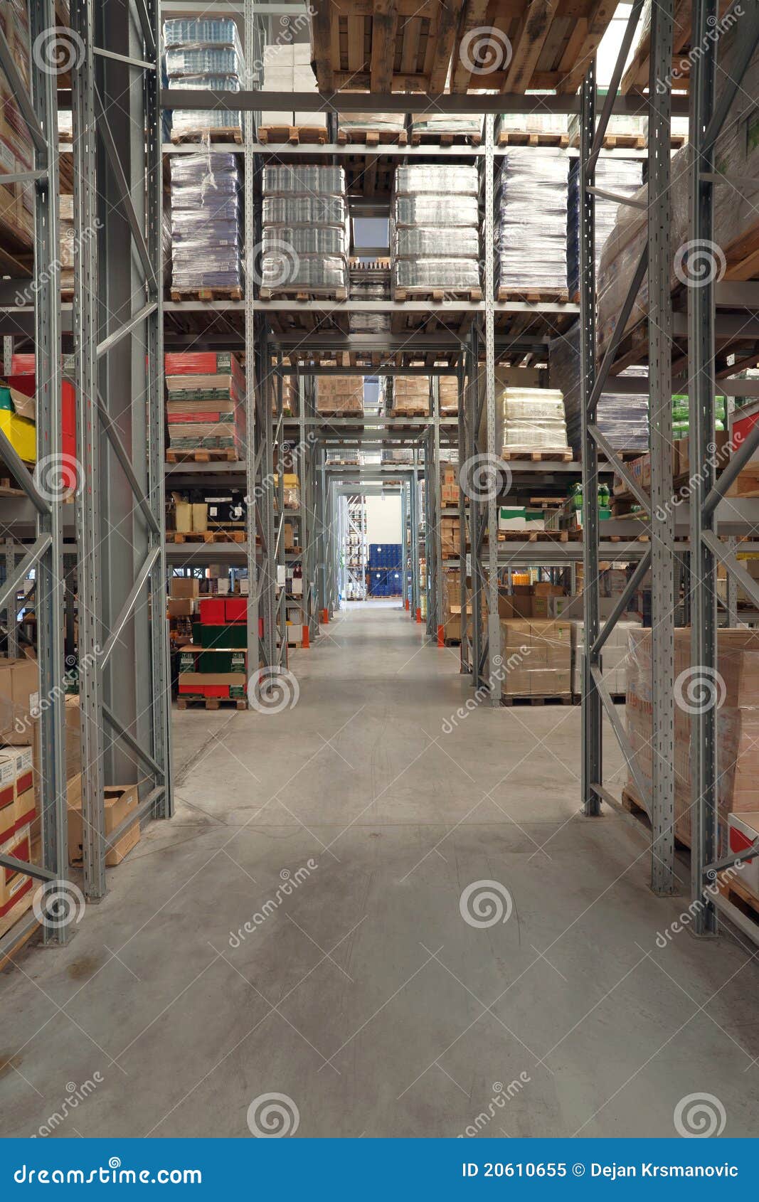 Warehouse interior stock image. Image of construction - 20610655