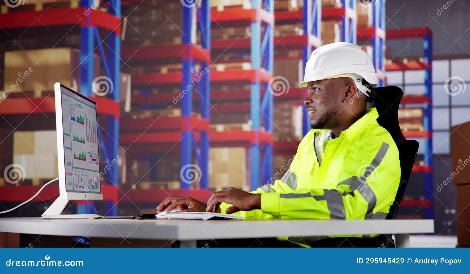 Warehouse Inventory Management KPI Dashboard Stock Image - Image of ...