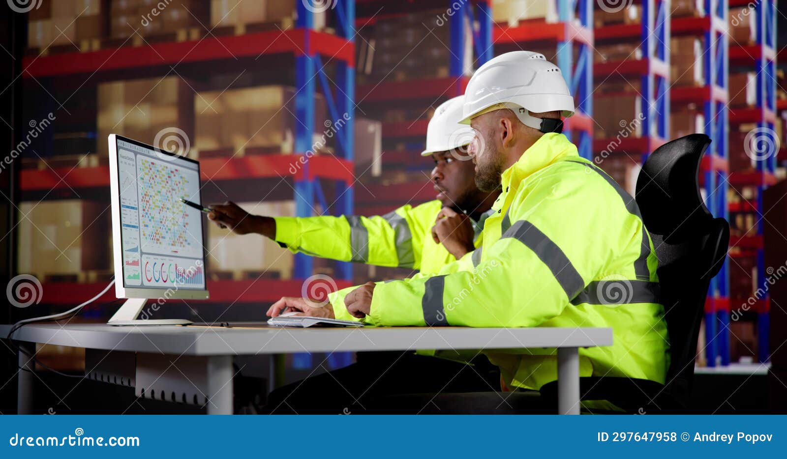 Warehouse Inventory Management KPI Dashboard Stock Photo - Image of ...