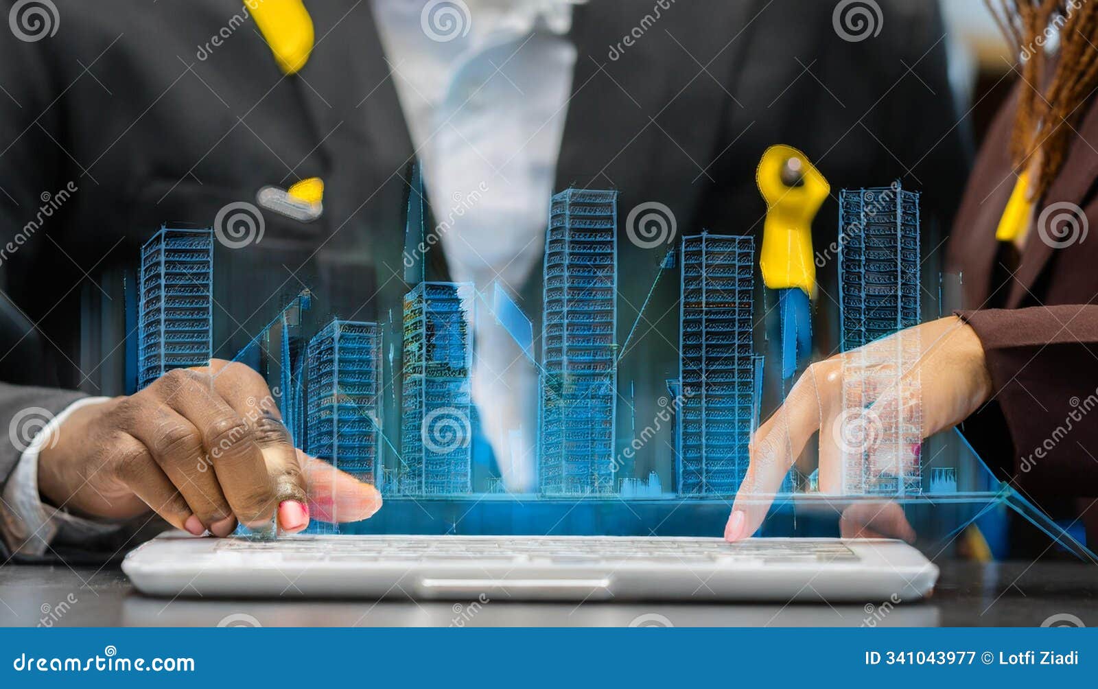 Warehouse Inventory Management on Office Computer Stock Image - Image ...