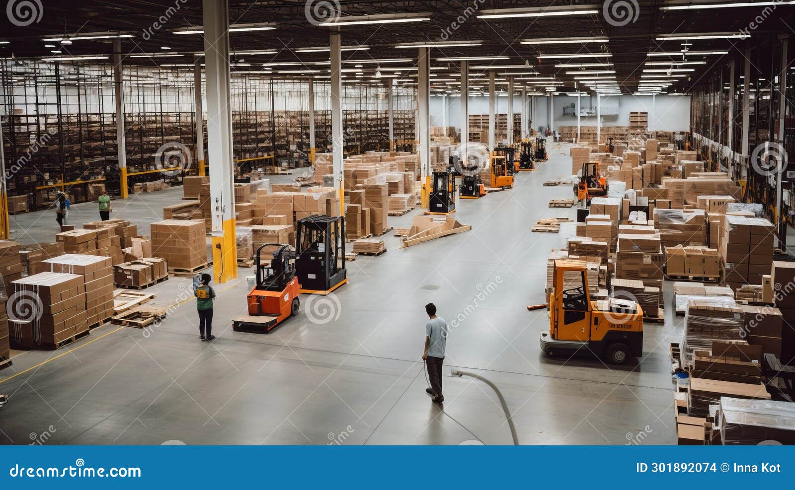 Warehouse Inventory Management. Organizing and Labeling Goods for ...
