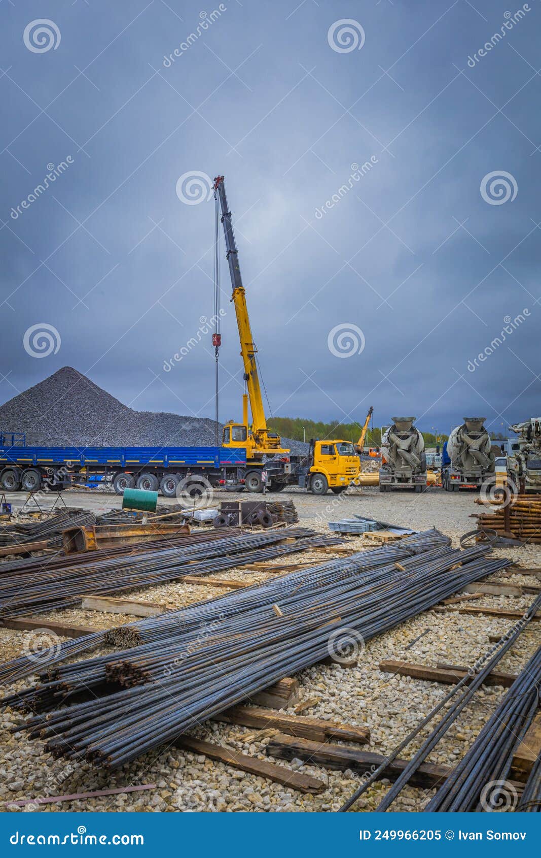 Warehouse of Iron Fittings in Construction Stock Image - Image of frame ...