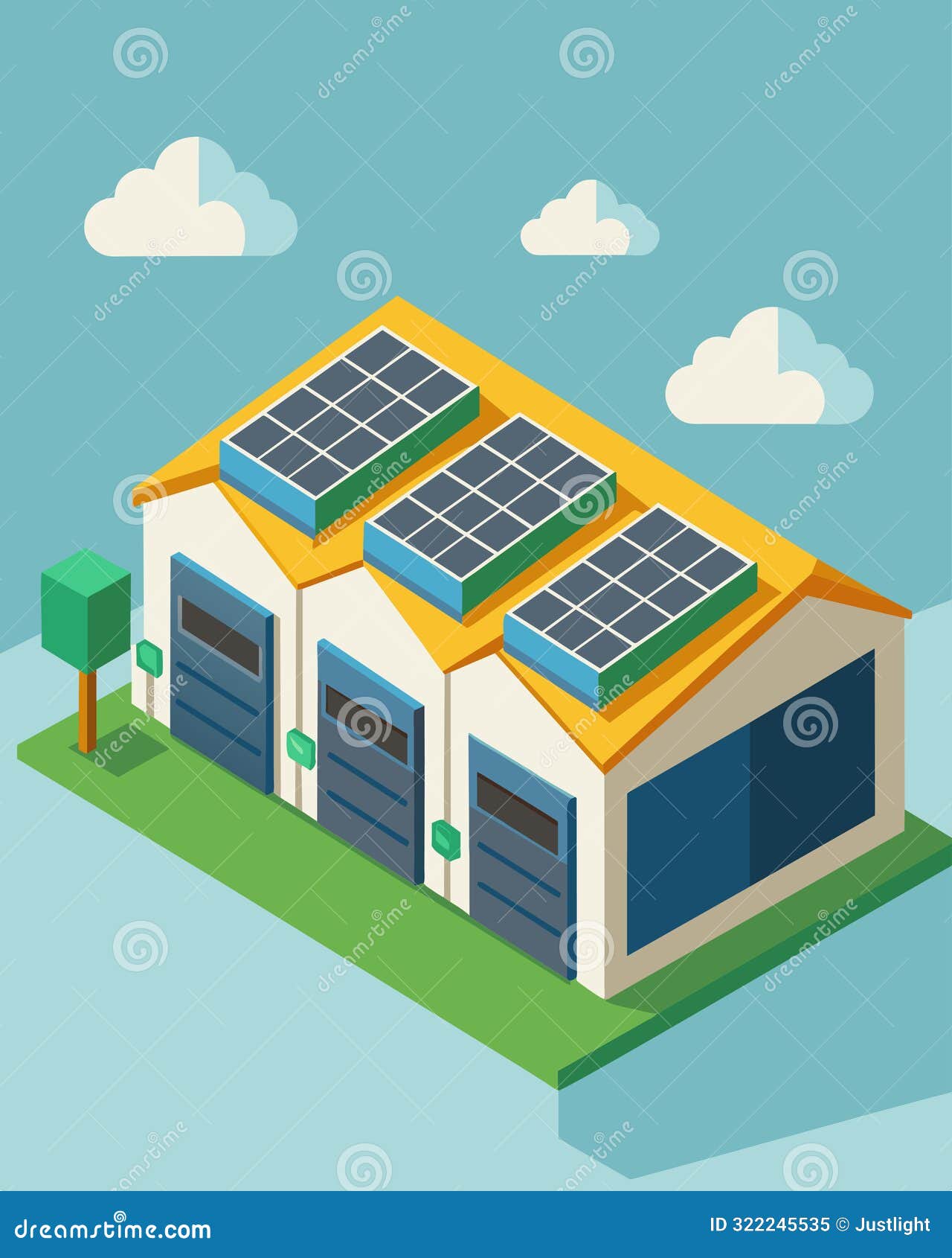 A Warehouse Is Kept Cool And Energyefficient With The Help Of Multiple ...