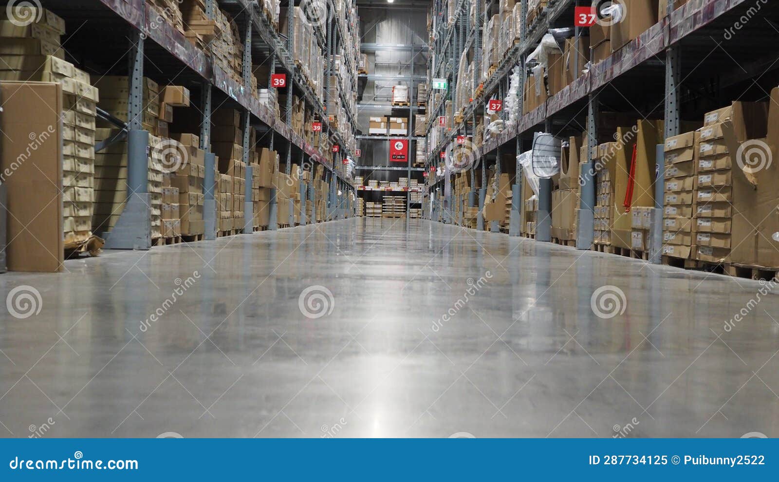 Warehouse Large Storage or Cargo for Distribution Stock Image - Image ...