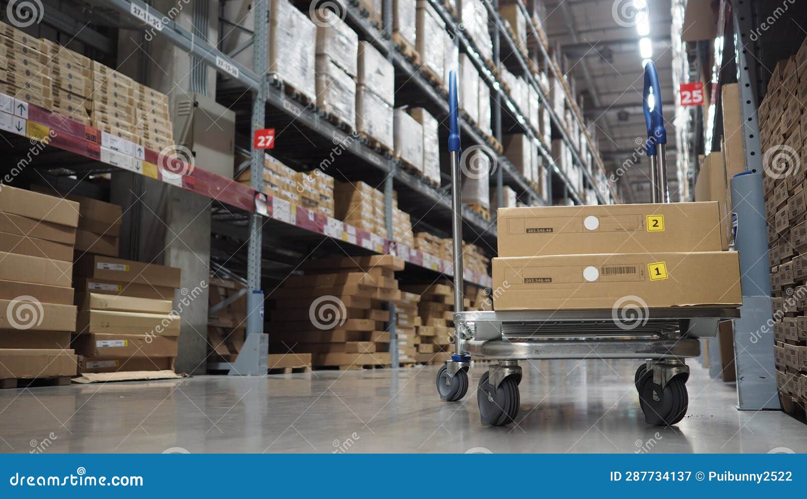 Warehouse Large Storage or Cargo for Distribution Stock Image - Image ...