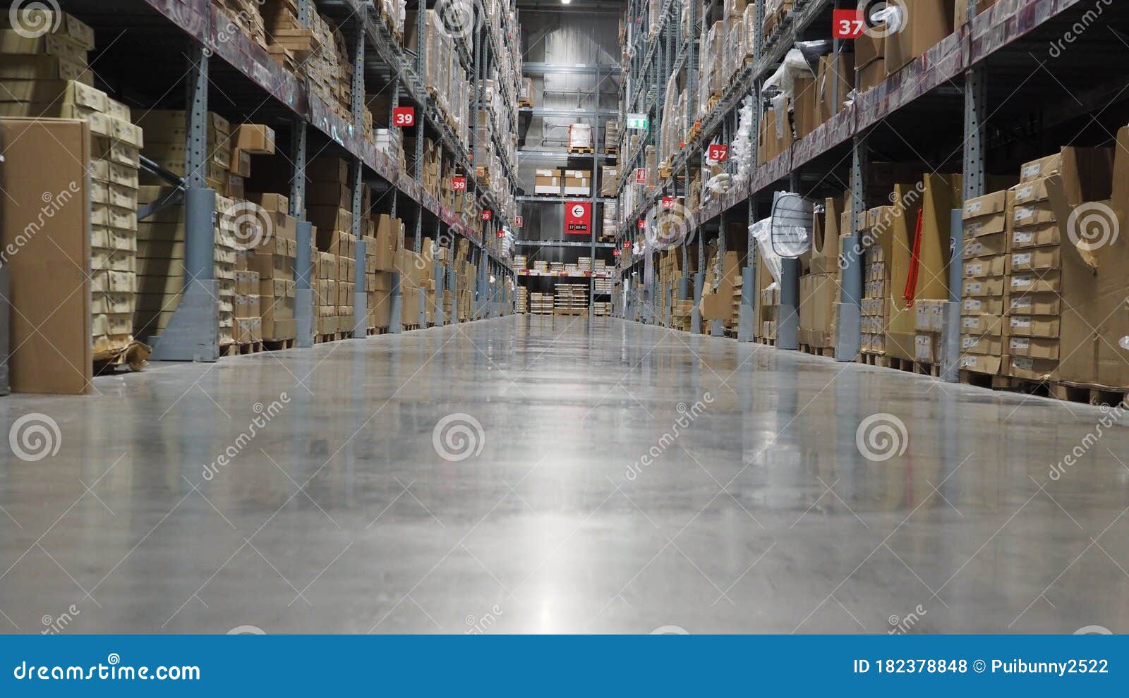 Warehouse Large Storage or Cargo for Distribution Stock Photo - Image ...