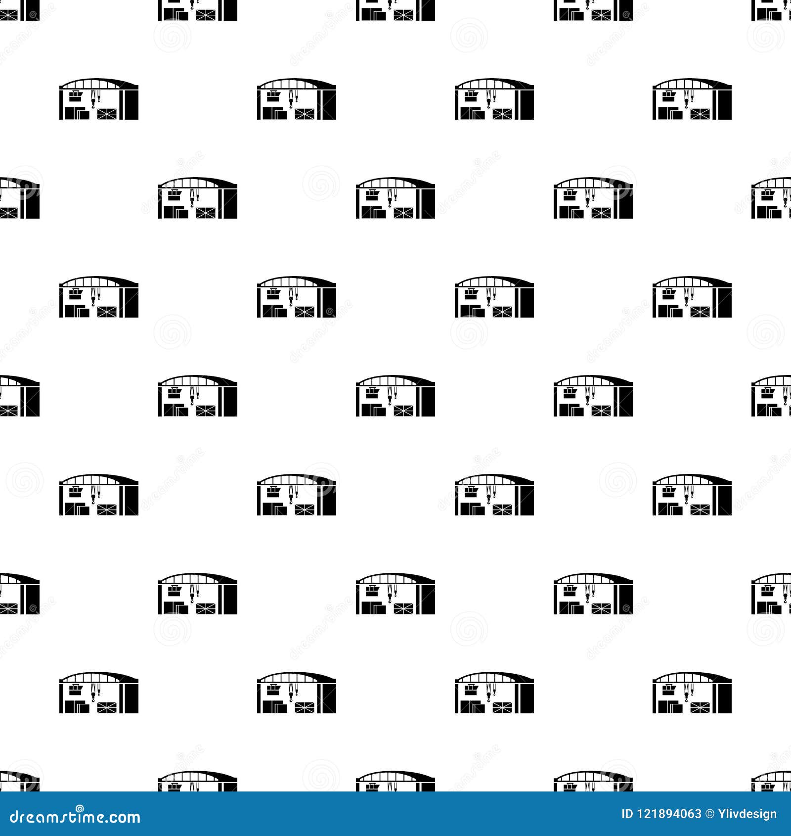 Warehouse for Loading Icon, Simple Style Stock Vector - Illustration of ...