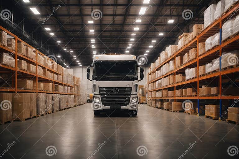 Warehouse Loading and Unloading Storage of Package for Delivery Stock ...
